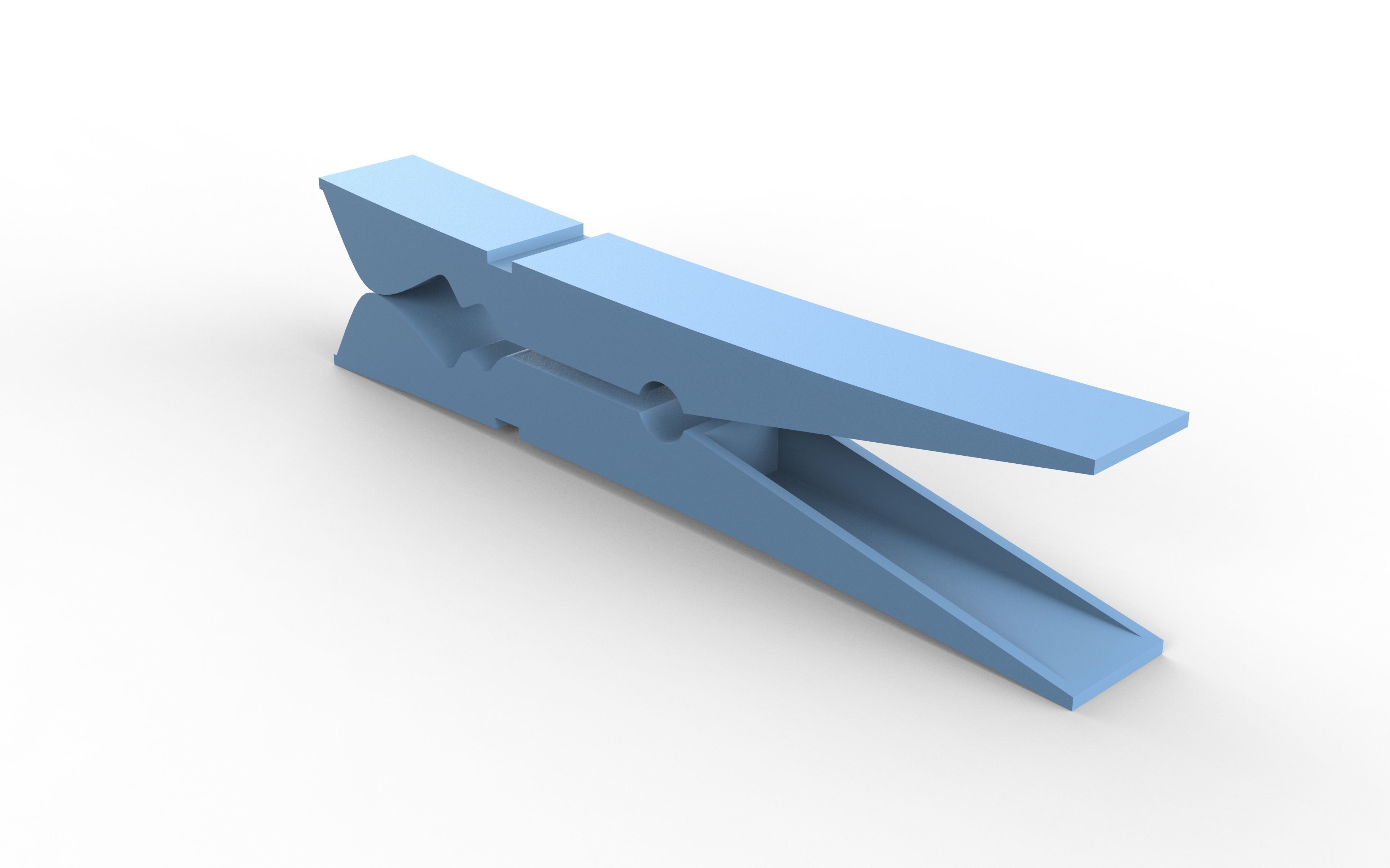 plastic latch shell free 3D model | CGTrader