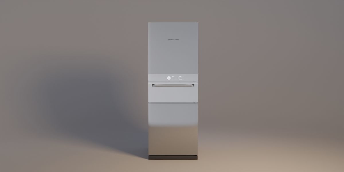 3D model Refrigerator Brastemp Inverse 3p VR / AR / low-poly | CGTrader