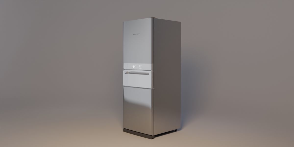 3D model Refrigerator Brastemp Inverse 3p VR / AR / low-poly | CGTrader