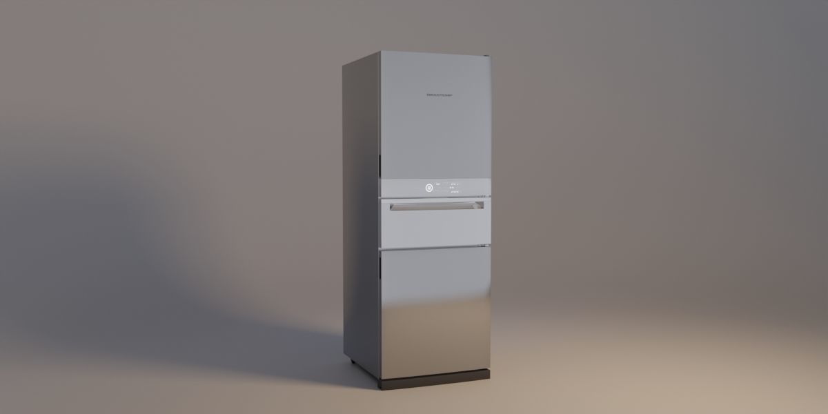 3D model Refrigerator Brastemp Inverse 3p VR / AR / low-poly | CGTrader
