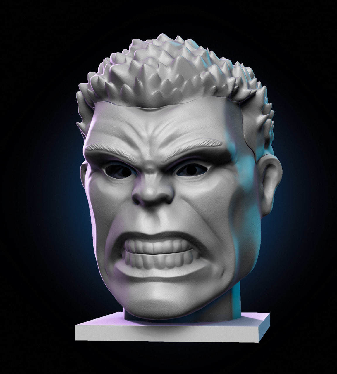 Superhero Hulk Mask 3D model 3D printable | CGTrader
