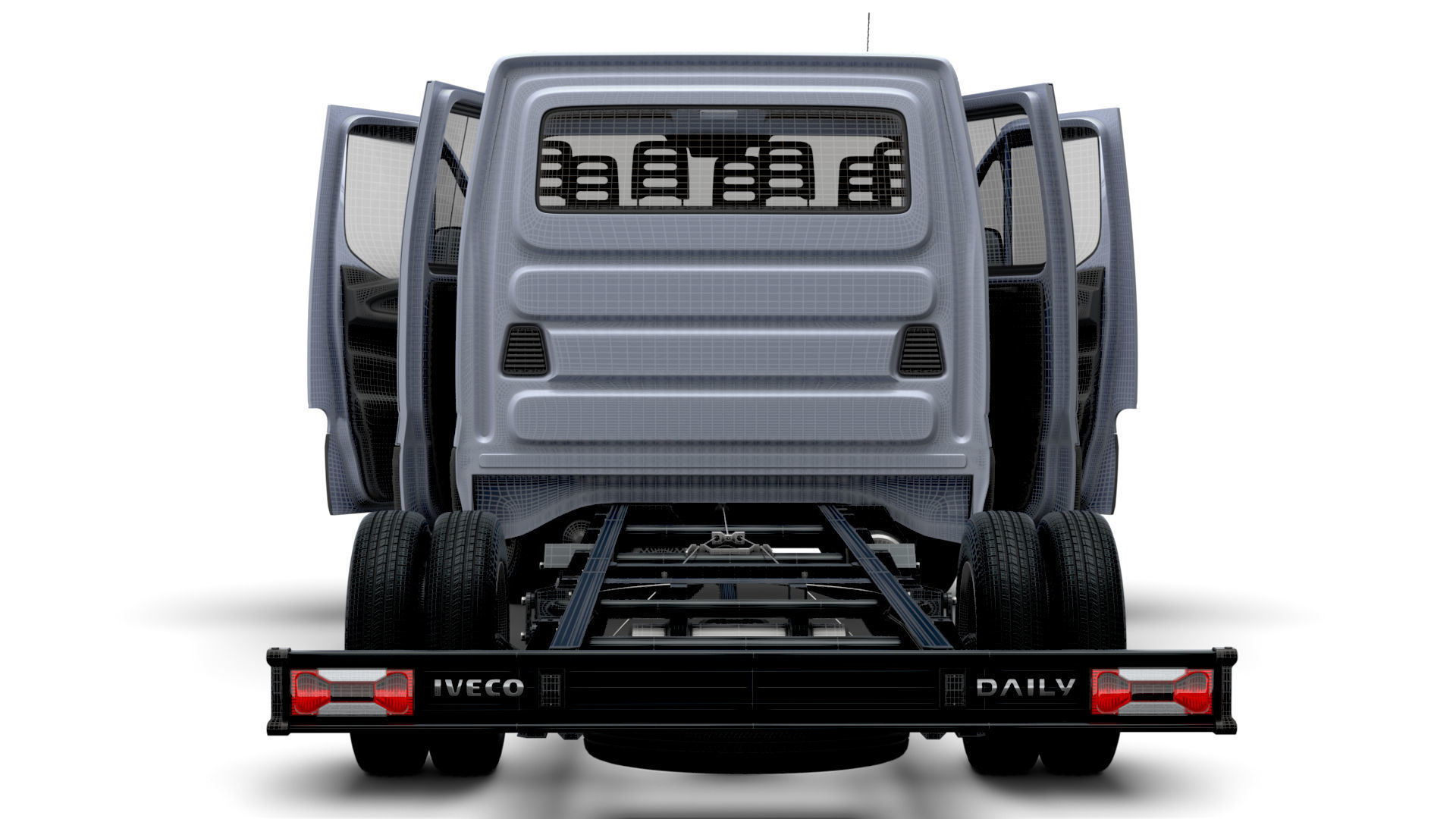 Iveco Daily Crew Cab L5 Chassis 2023 3D model | CGTrader