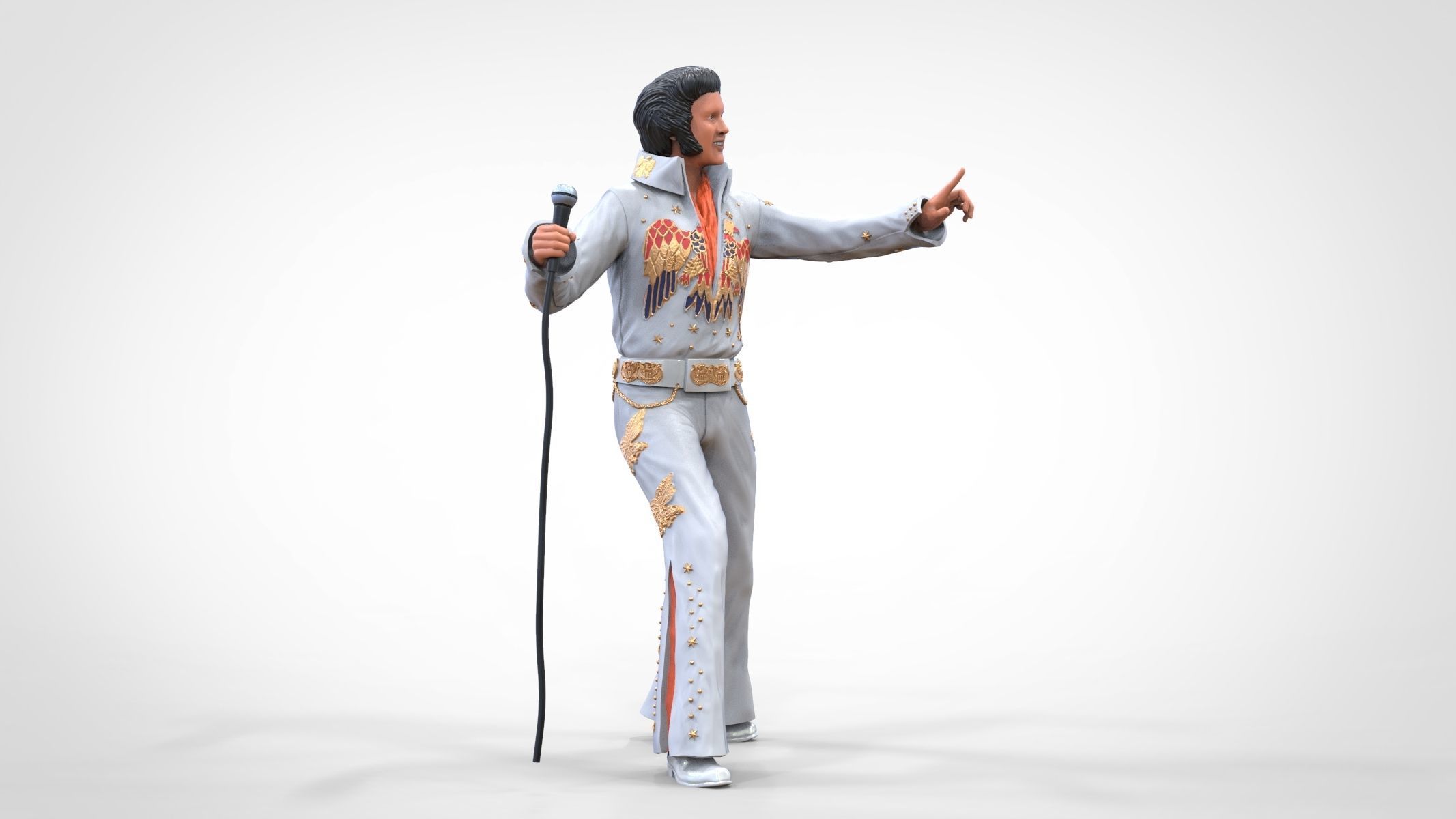 Elvis Presley on the scene 3D model 3D printable | CGTrader