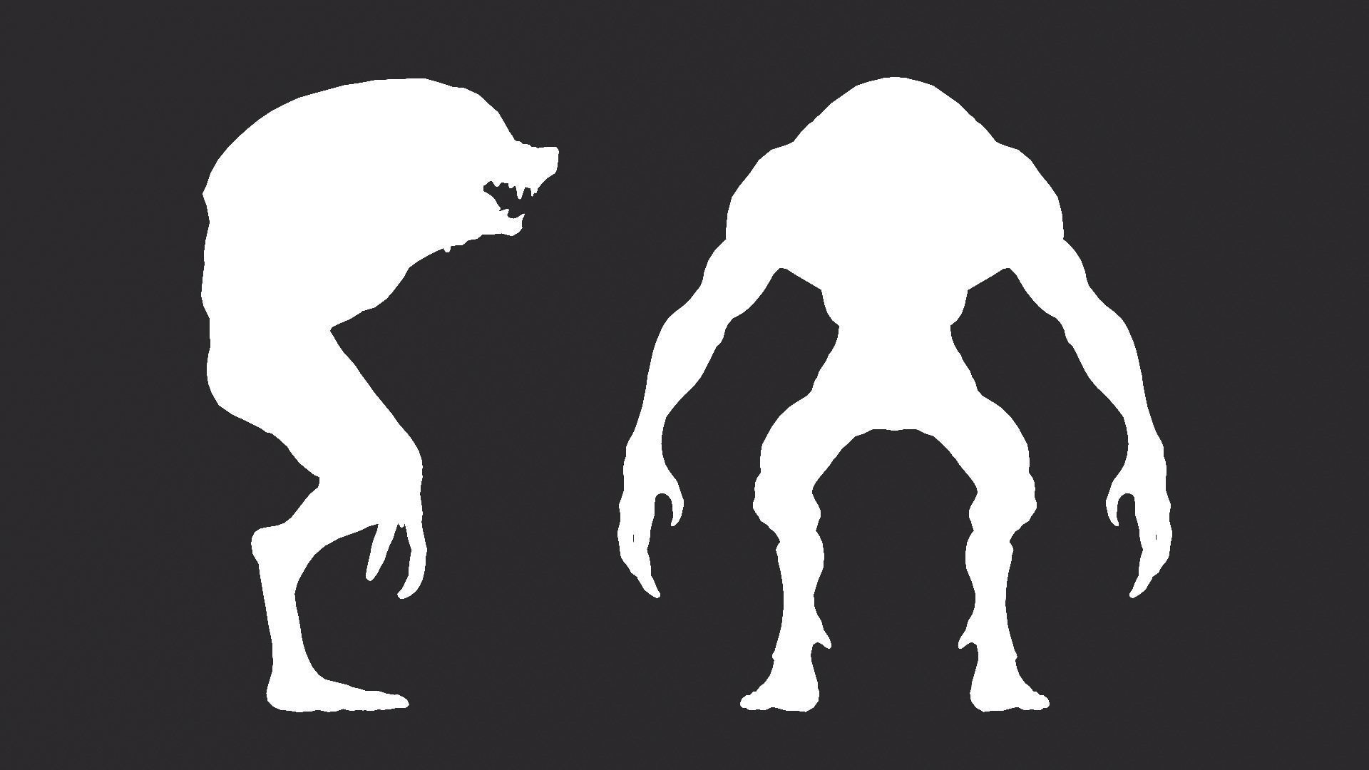 Creep Creature - Animated Game-ready model for Horror game free VR / AR ...