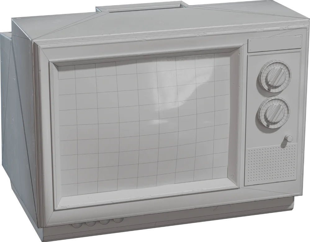 Retro TV from the 1950s fallout 4 3D model | CGTrader