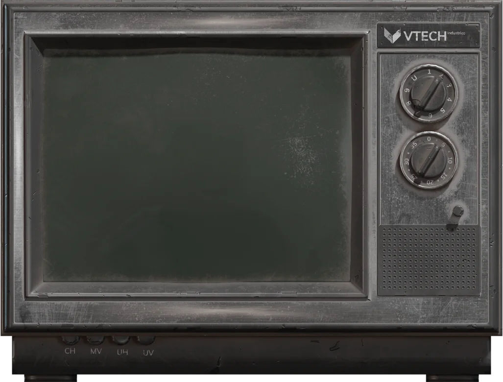 Retro TV from the 1950s fallout 4 3D model | CGTrader
