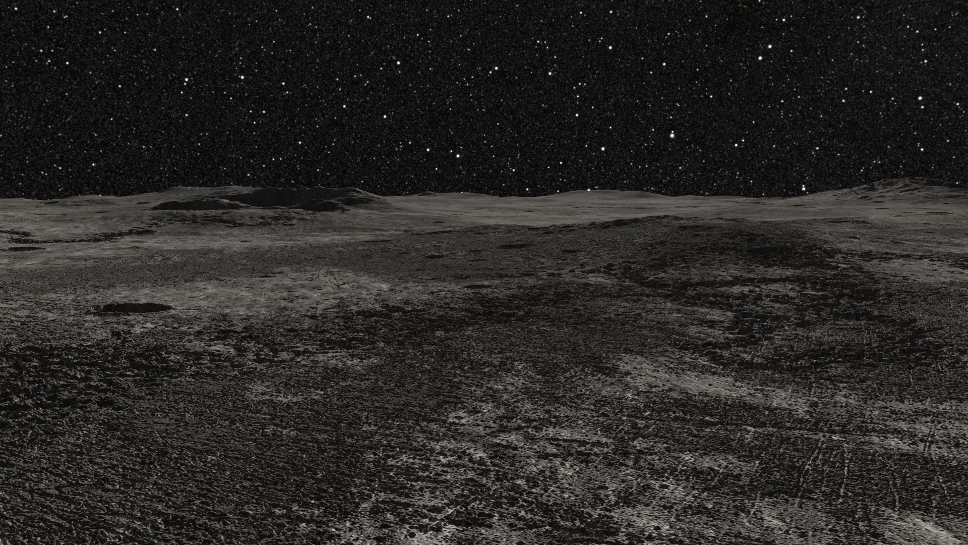 Moon surface 3D model | CGTrader