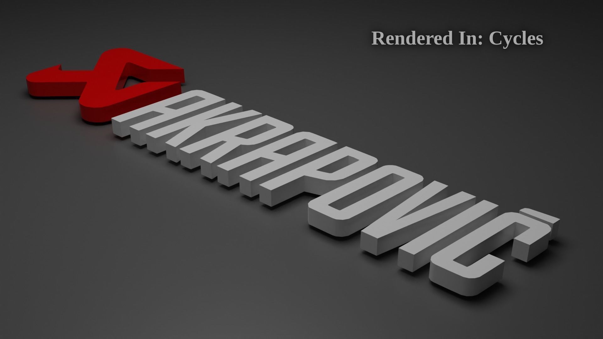 3D model Akrapovic Logo VR / AR / low-poly | CGTrader