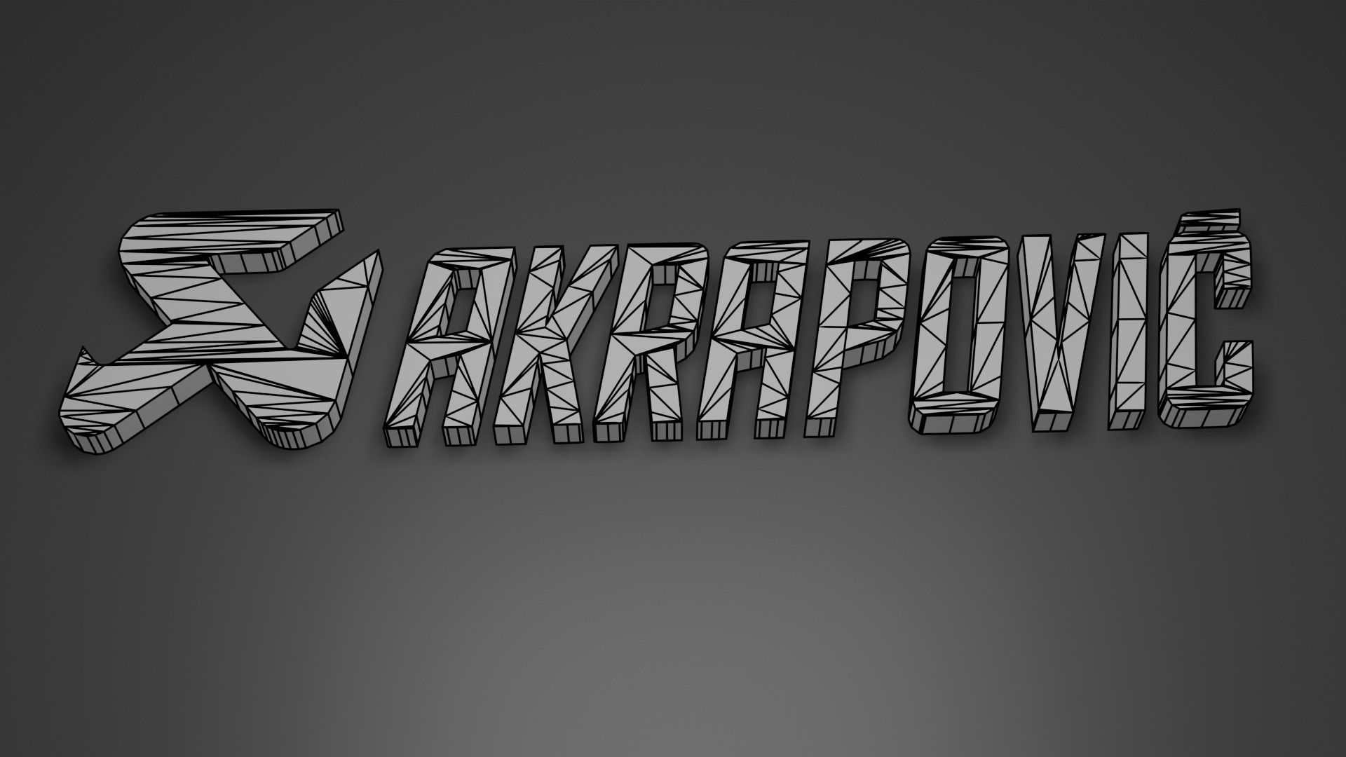 3D model Akrapovic Logo VR / AR / low-poly | CGTrader