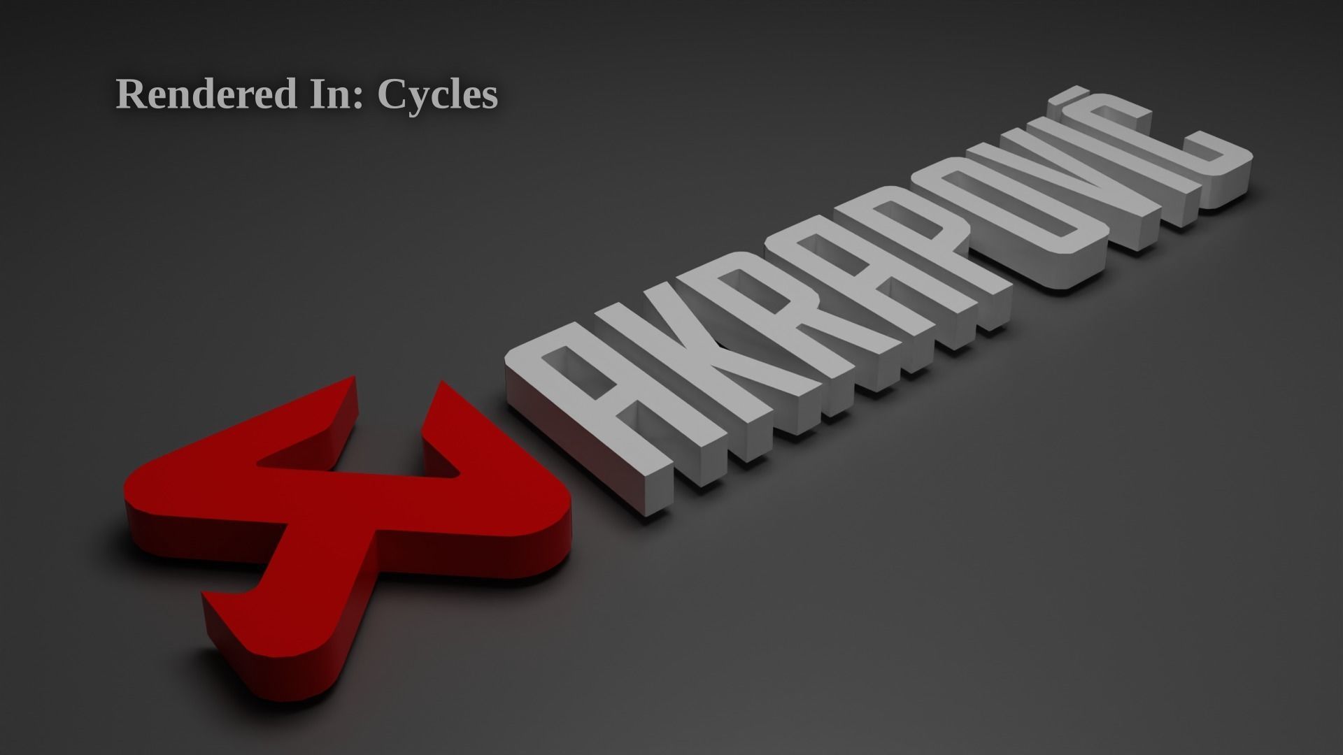 3D model Akrapovic Logo VR / AR / low-poly | CGTrader