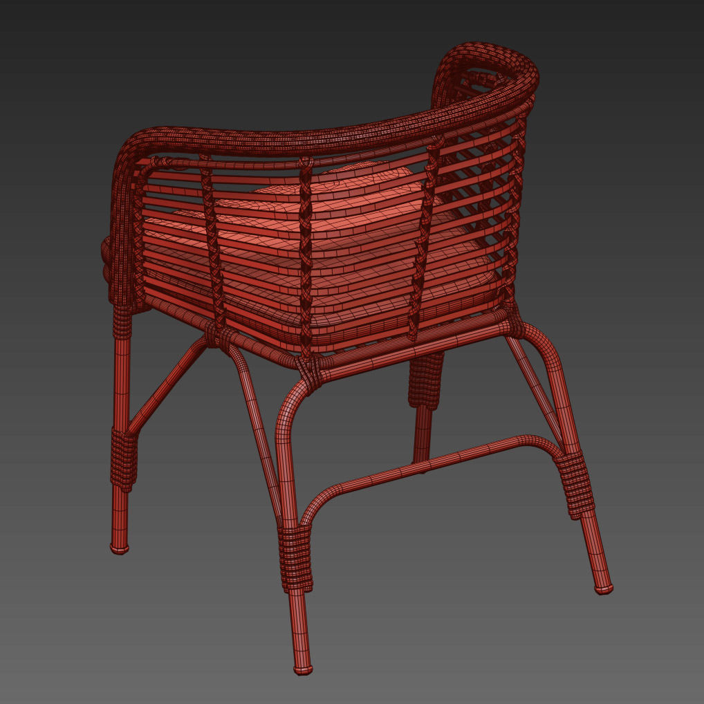 Wisemax Rattan chair 3D model | CGTrader