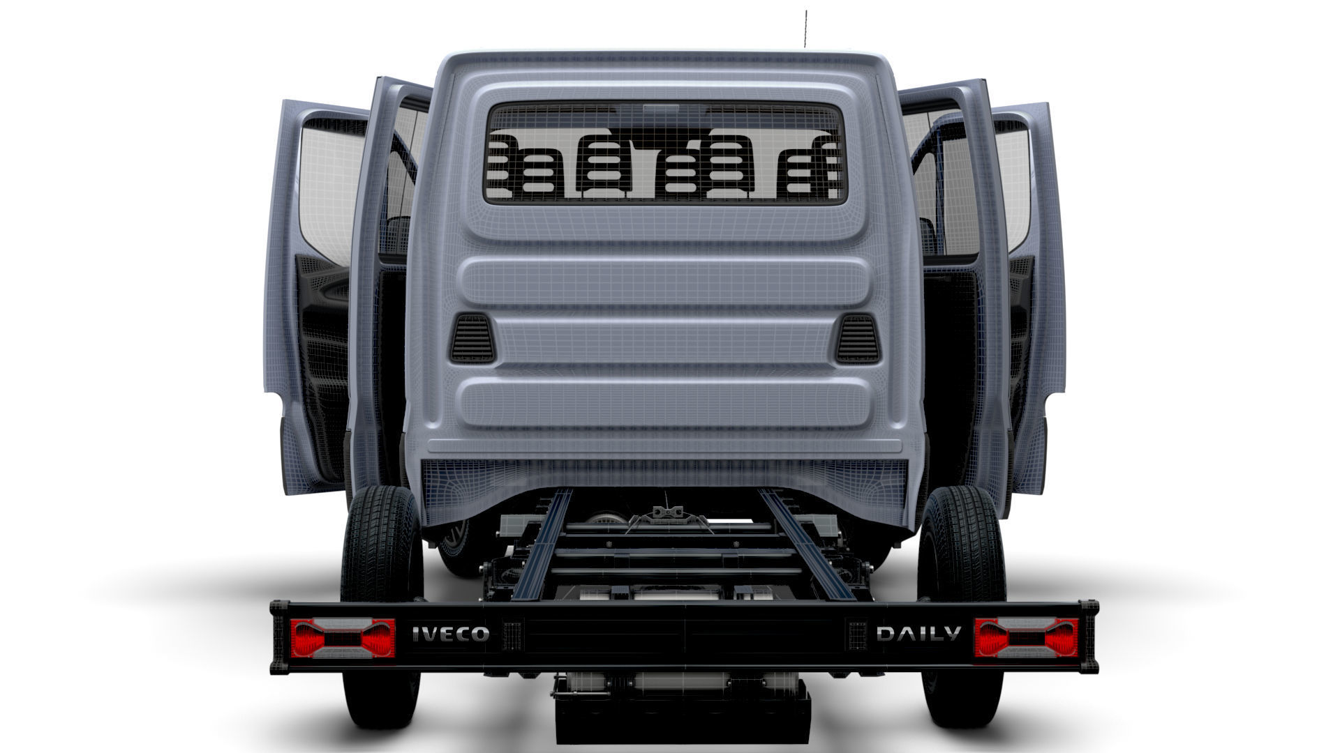 Iveco Daily Crew Cab L3 Chassis 2023 3D model | CGTrader