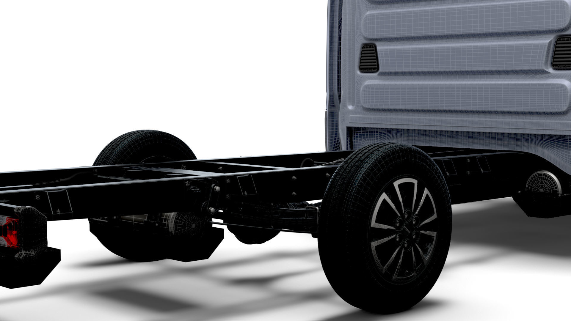 Iveco Daily Crew Cab L3 Chassis 2023 3D model | CGTrader