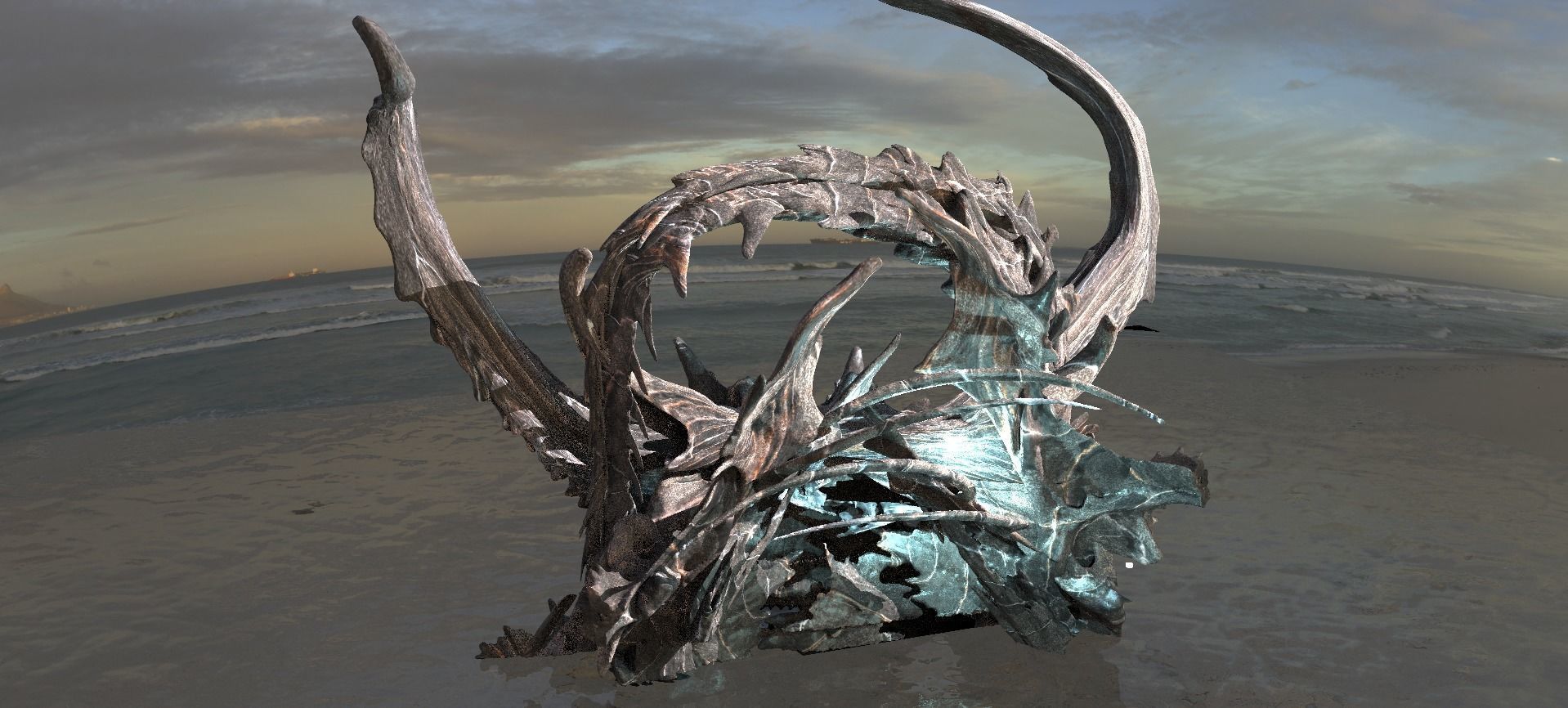 Alien Dragon God Bone Massive 8 3D model | CGTrader