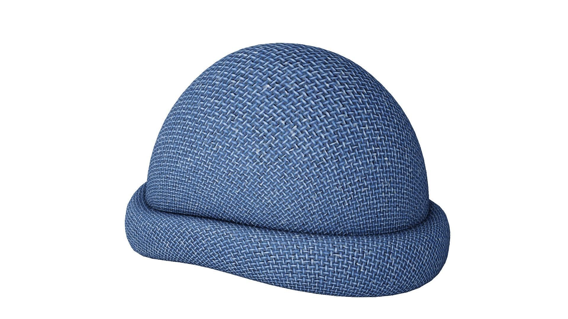 3D model Fabric hat VR / AR / low-poly | CGTrader