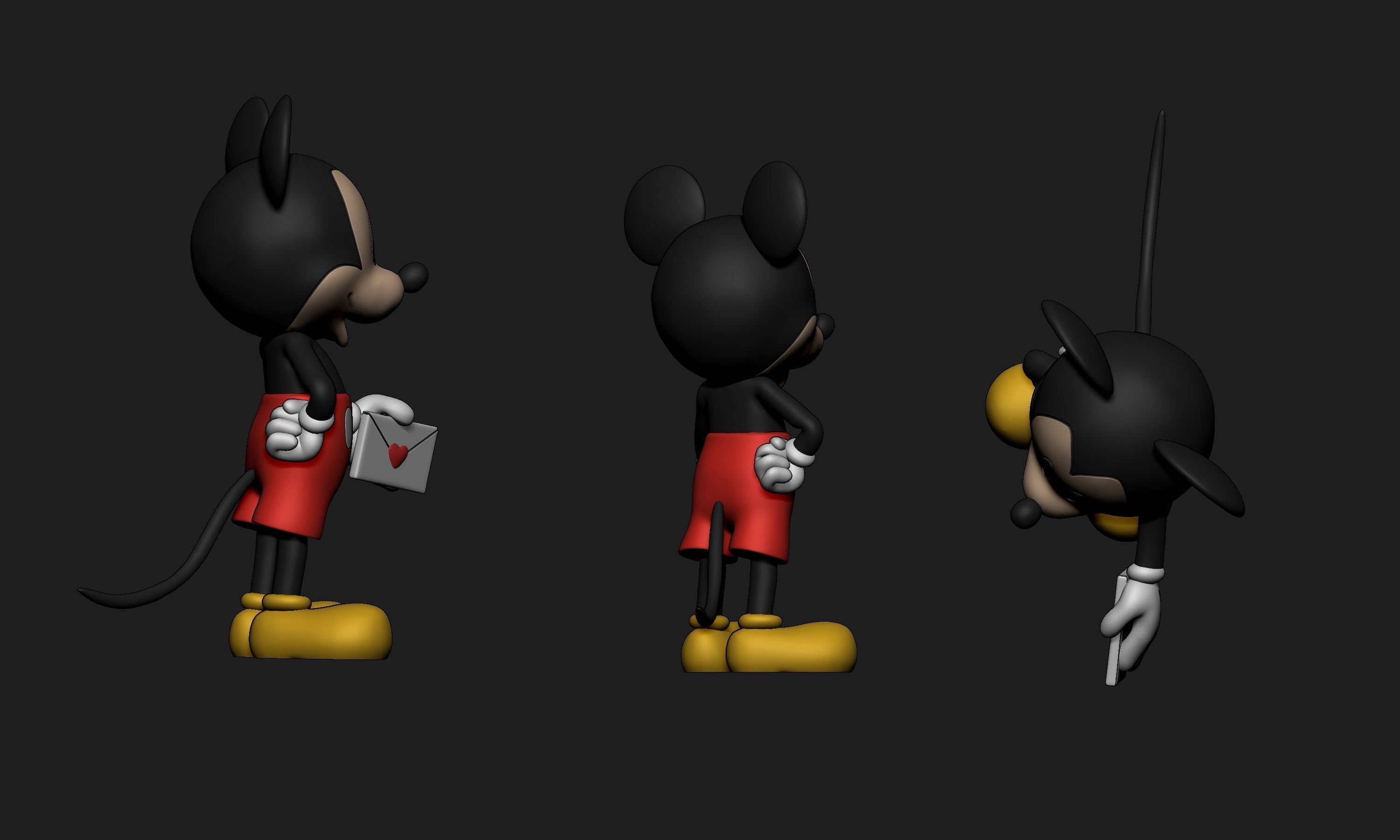 Disney - Mickey Mouse and Minnie Valentines Day 3D model 3D printable ...