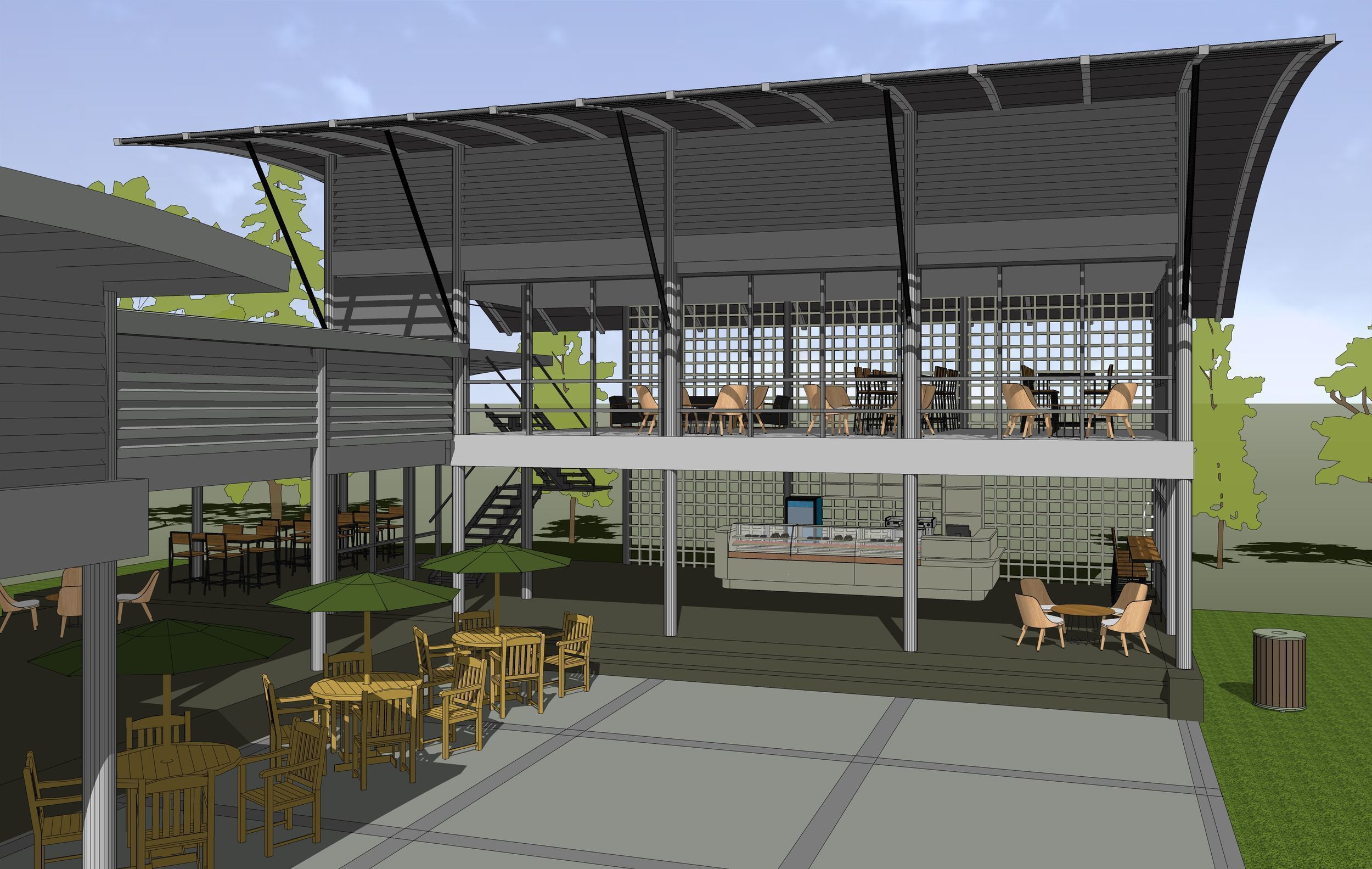 Cafe 2022-2003 3D model | CGTrader