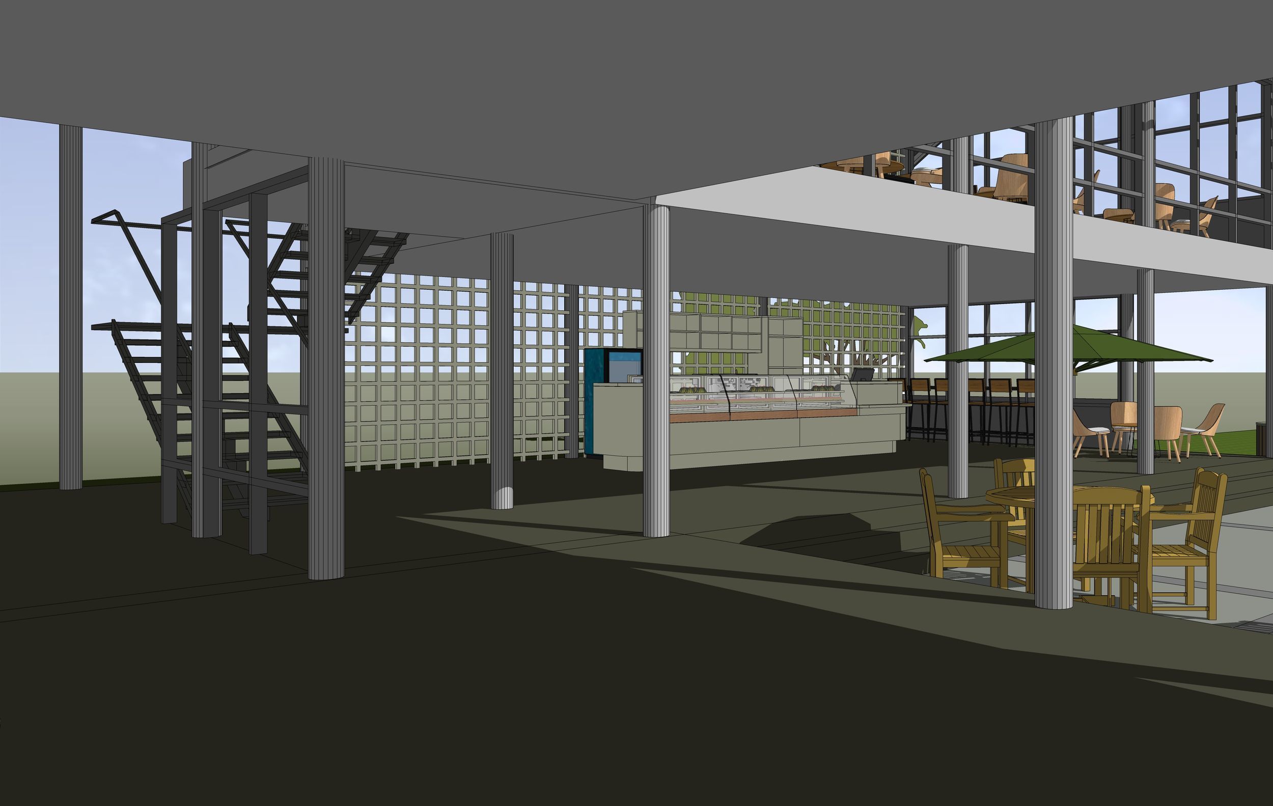 Cafe 2022-2003 3D model | CGTrader