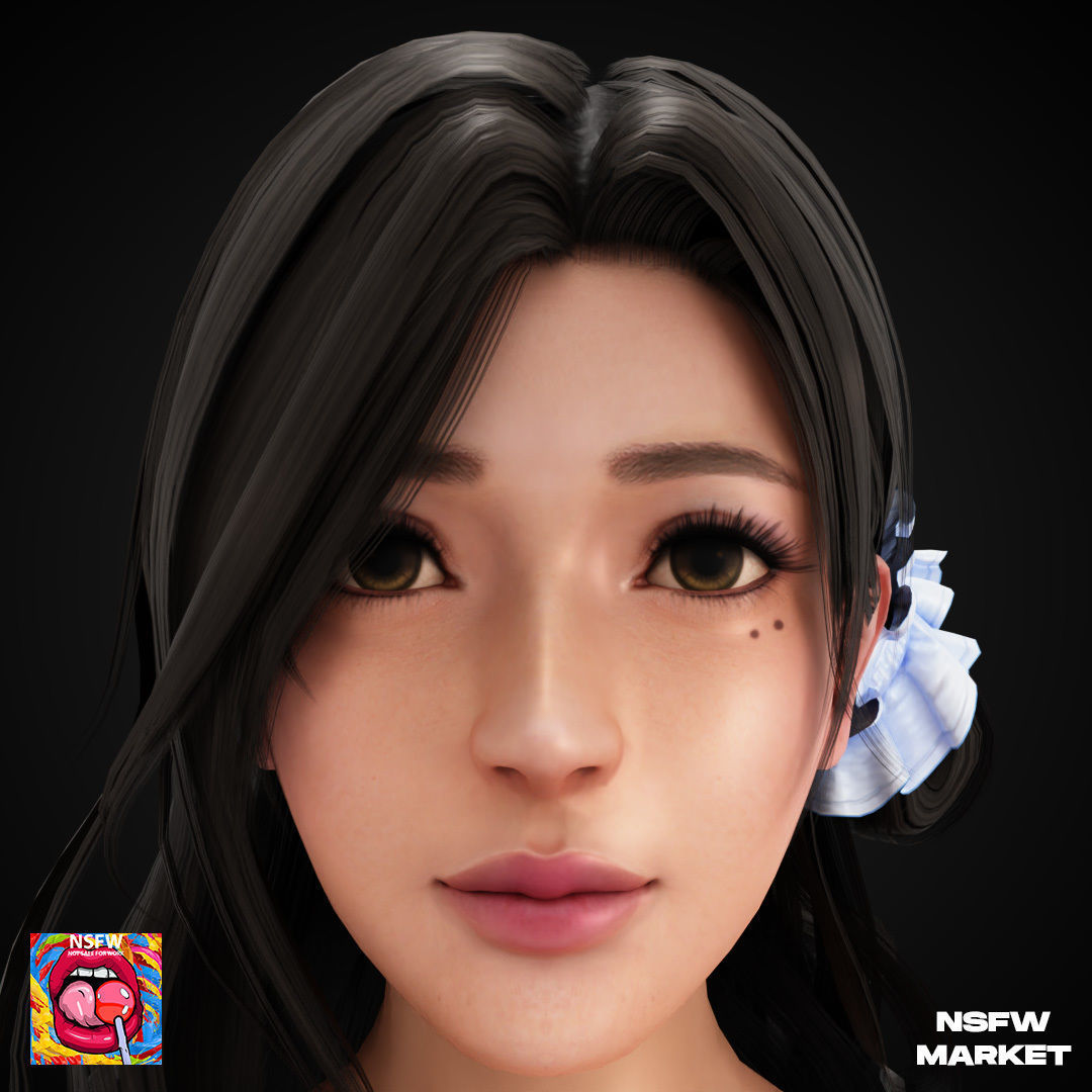 3D model EXCLUSIVE EDITION RIGGED CHARACTER SAYURI - FACHAN VR / AR ...