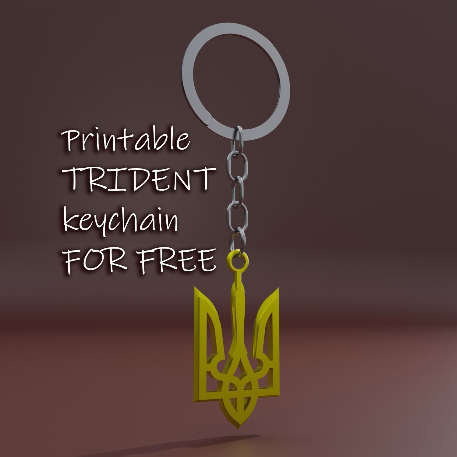 Printable TIDENT kaychain model free 3D model 3D printable | CGTrader