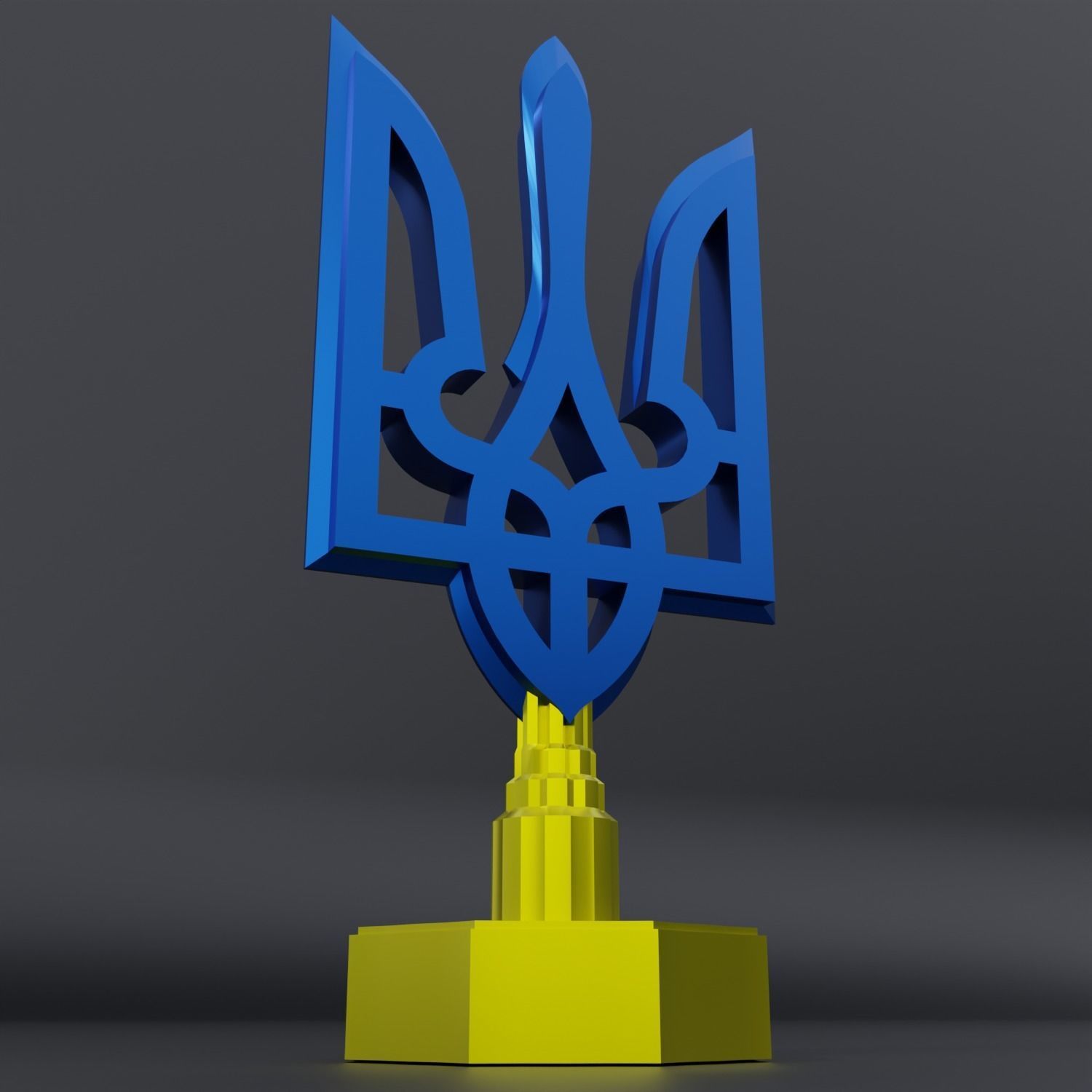 Printable TRIDENT stand model free 3D model 3D printable | CGTrader