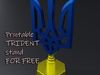 Printable TRIDENT stand model free 3D model 3D printable | CGTrader