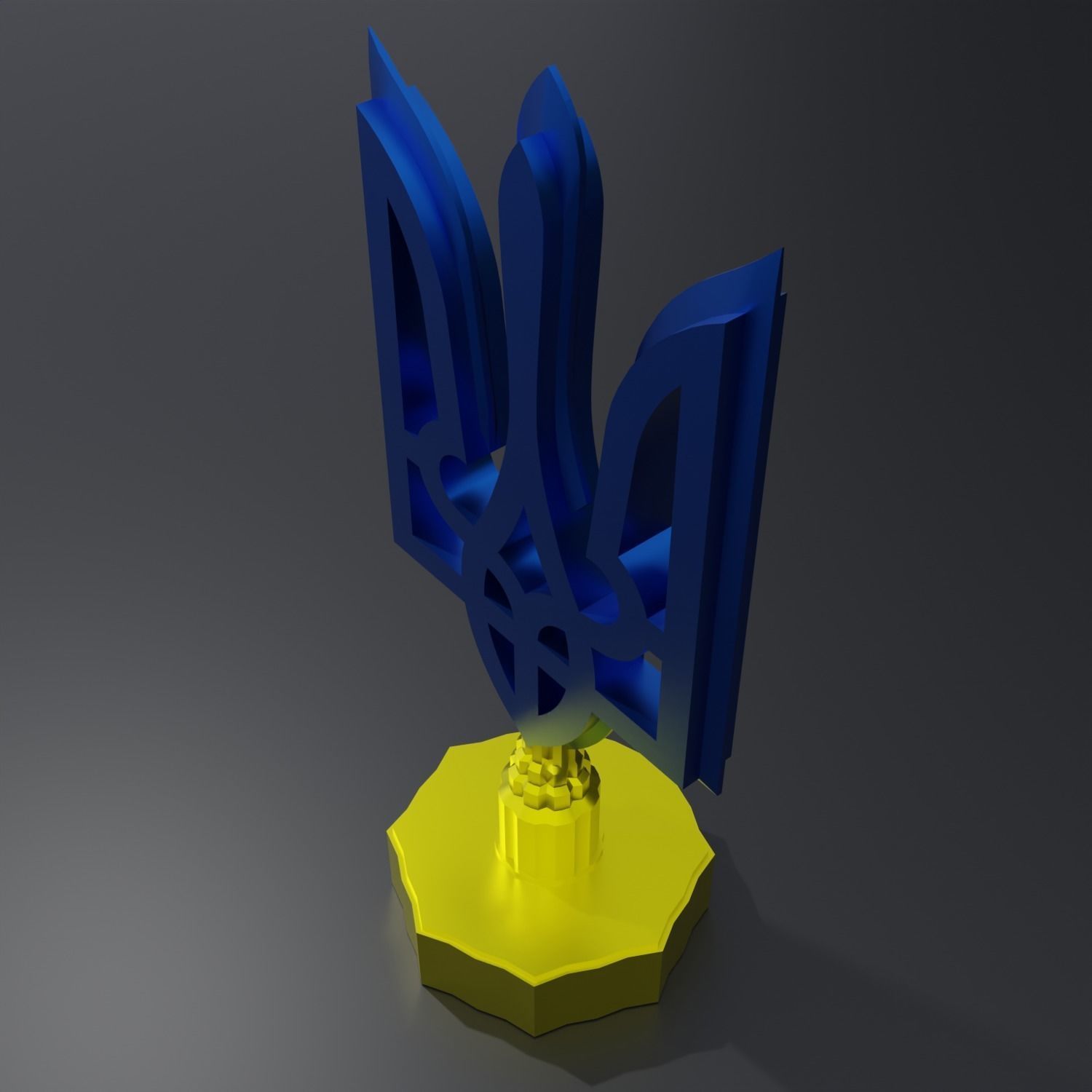 Printable TRIDENT stand model free 3D model 3D printable | CGTrader