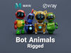 3D model stylized Bot Animals Rigged VR / AR / low-poly | CGTrader