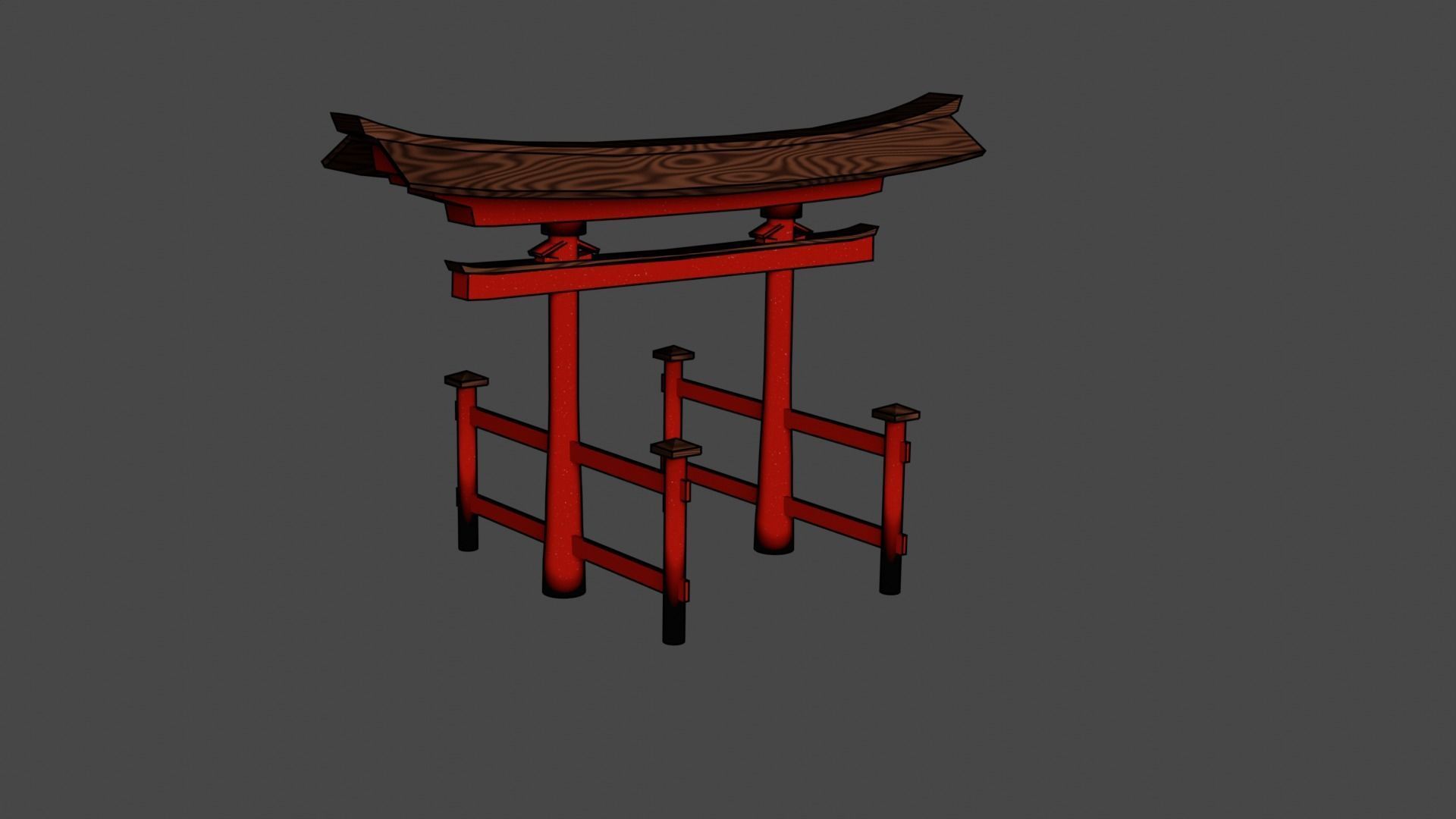 Japanese torii gates 3D model | CGTrader