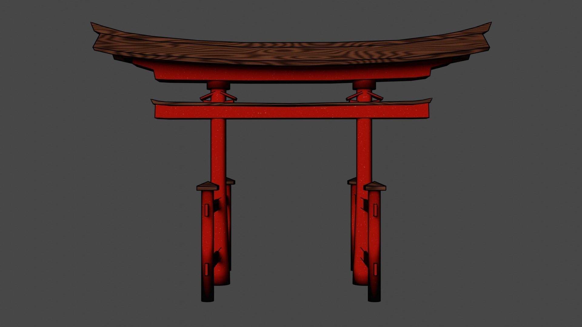Japanese torii gates 3D model | CGTrader