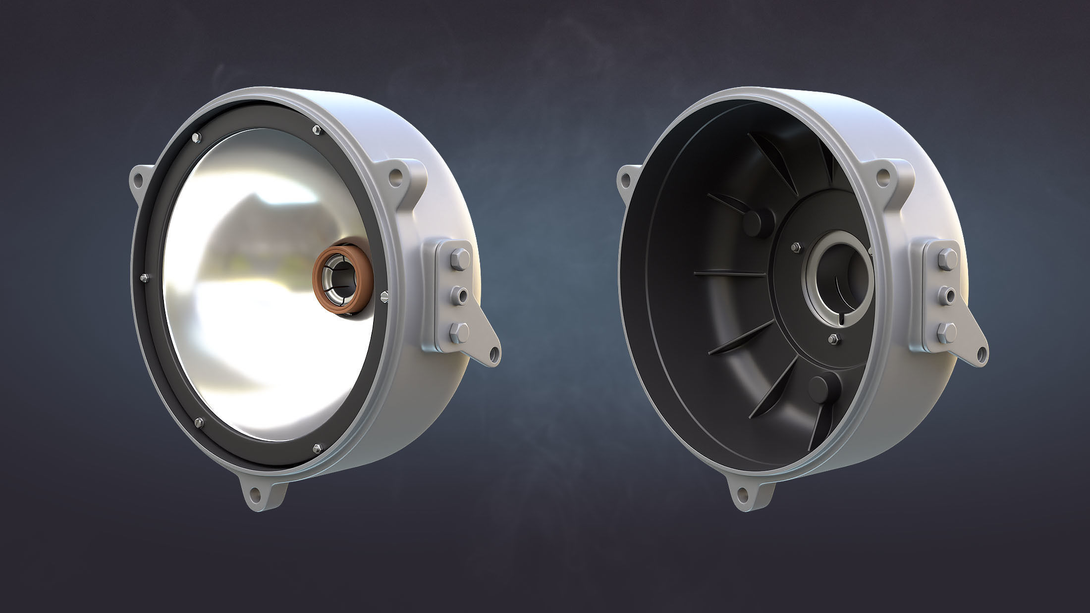 OU-3G Tank Searchlight 3D model | CGTrader