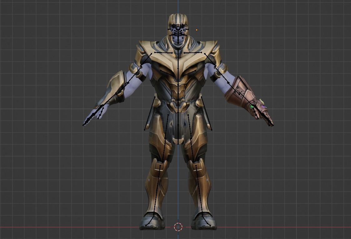 Thanos Rigged 3D model 3D model animated rigged | CGTrader
