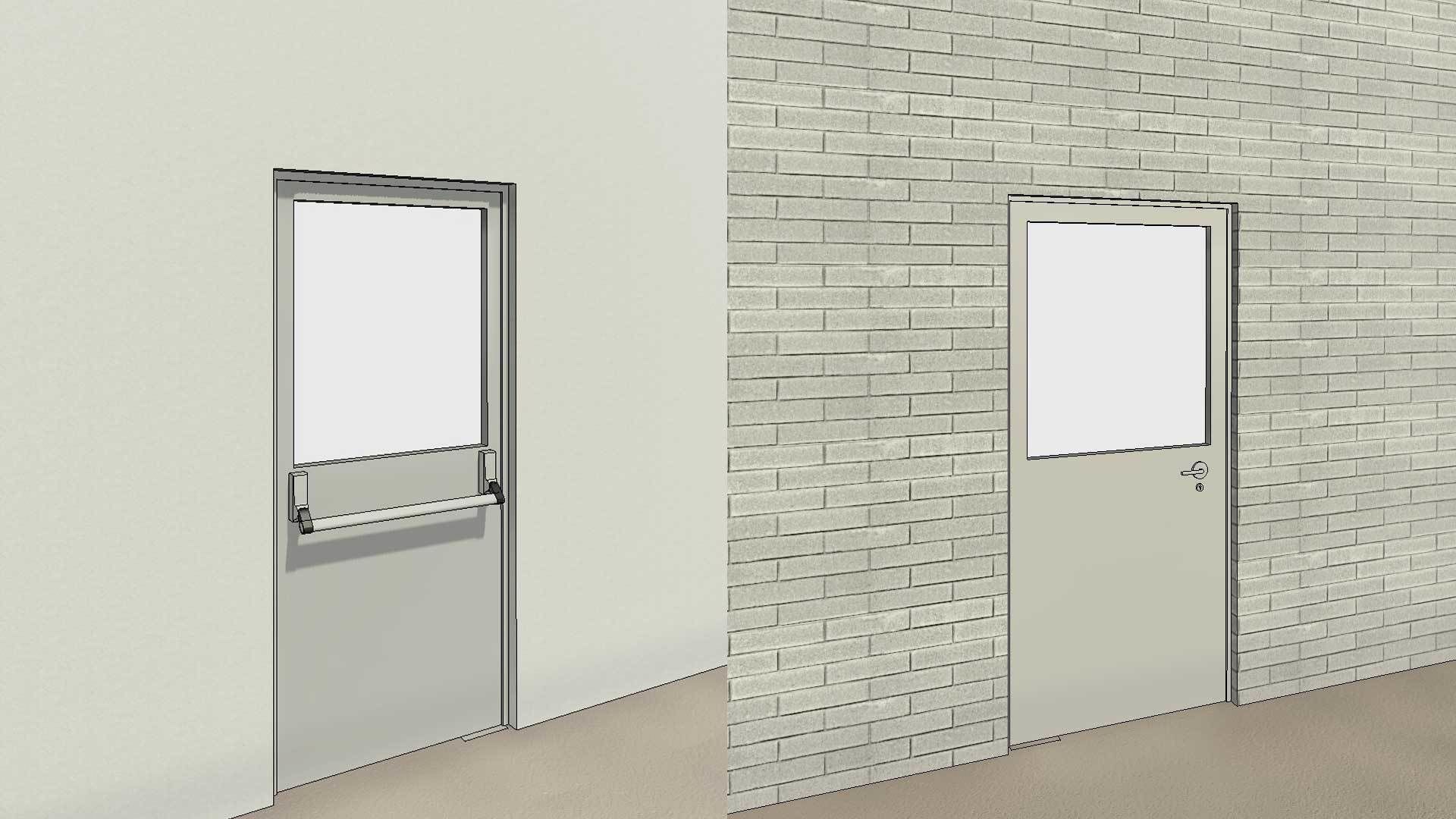 Emergency Exit Door 3D model | CGTrader