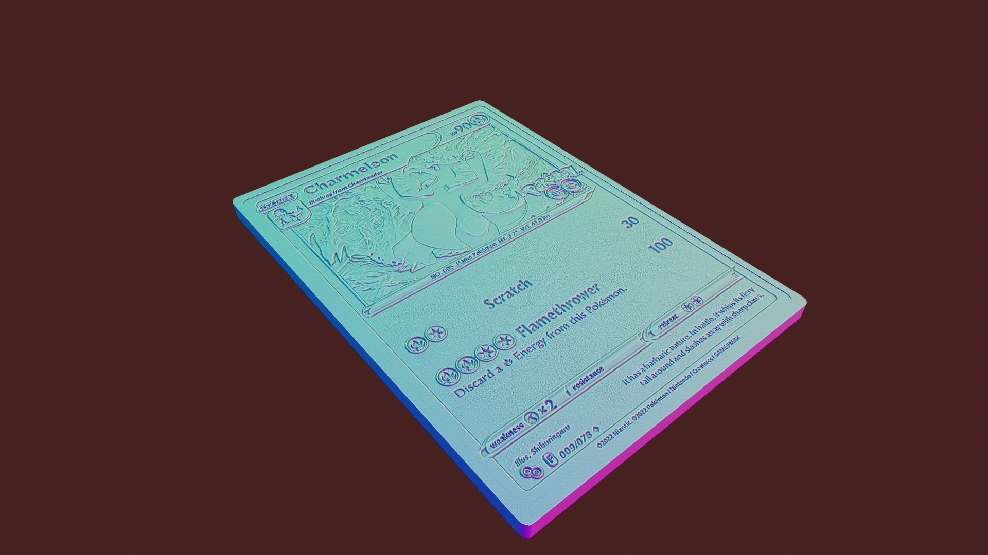 CHARMELEON POKEMON GO 3D model 3D printable | CGTrader