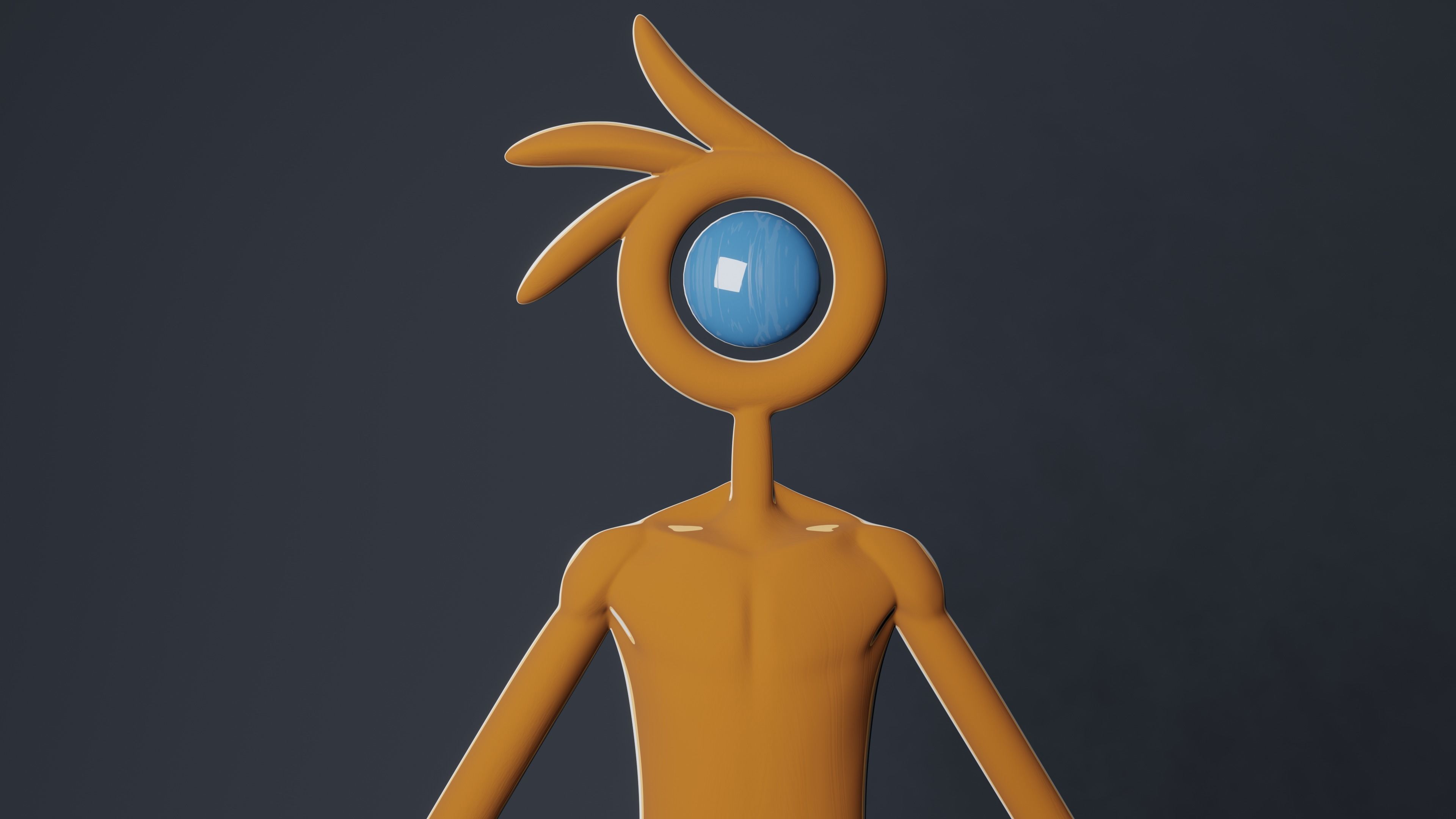 Blender Man 3D model rigged | CGTrader