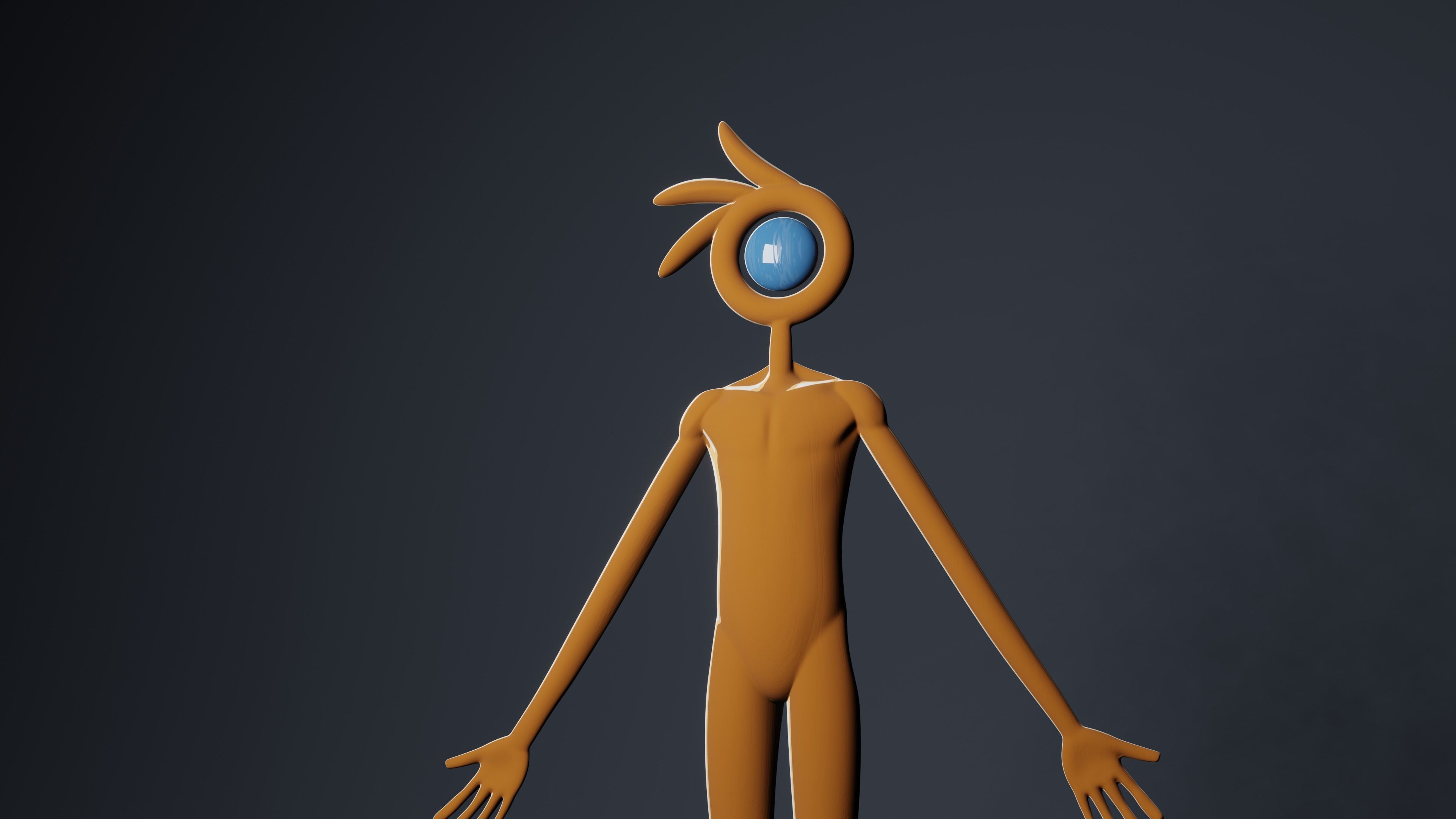 Blender Man 3D model rigged | CGTrader