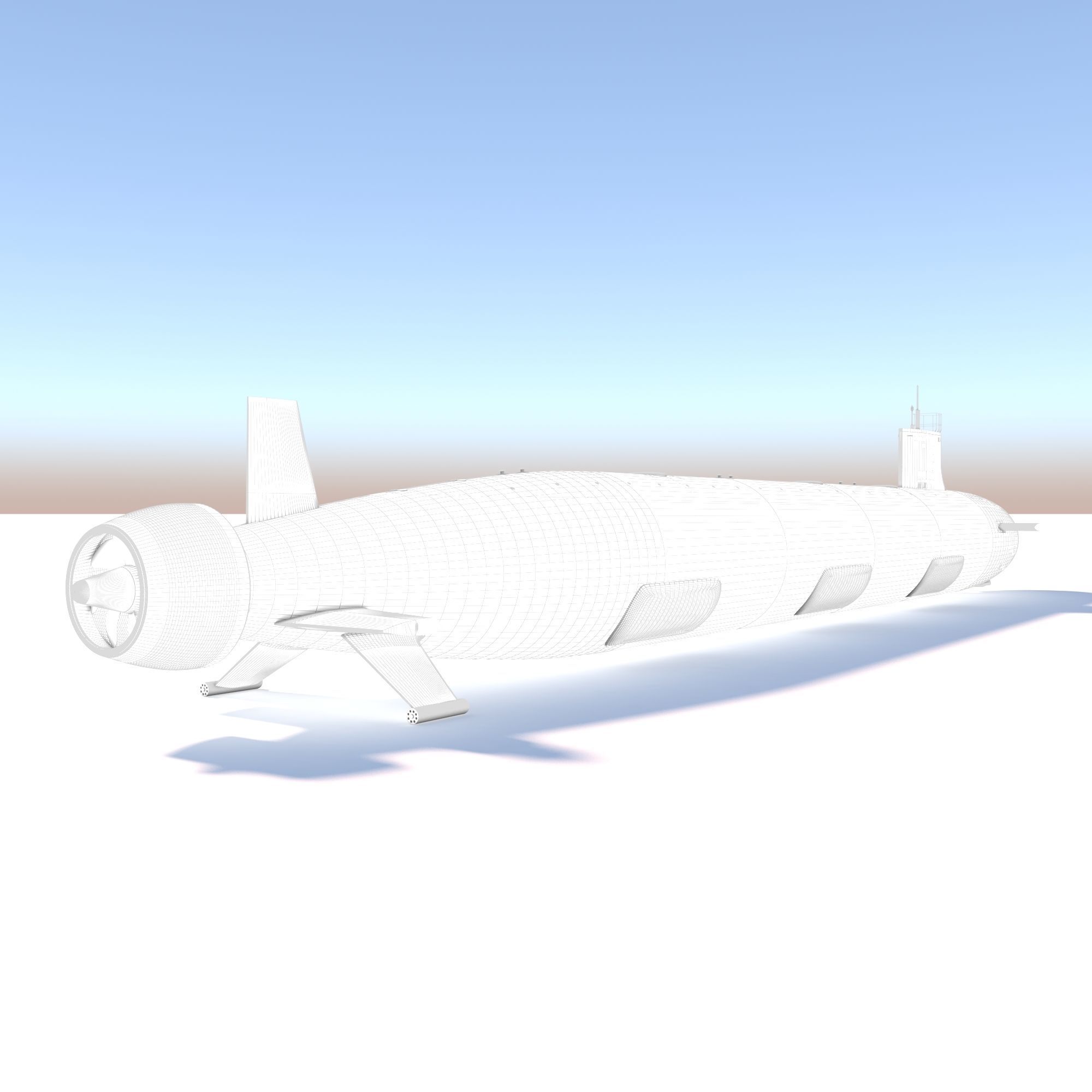 USS Texas submarine 3D model | CGTrader