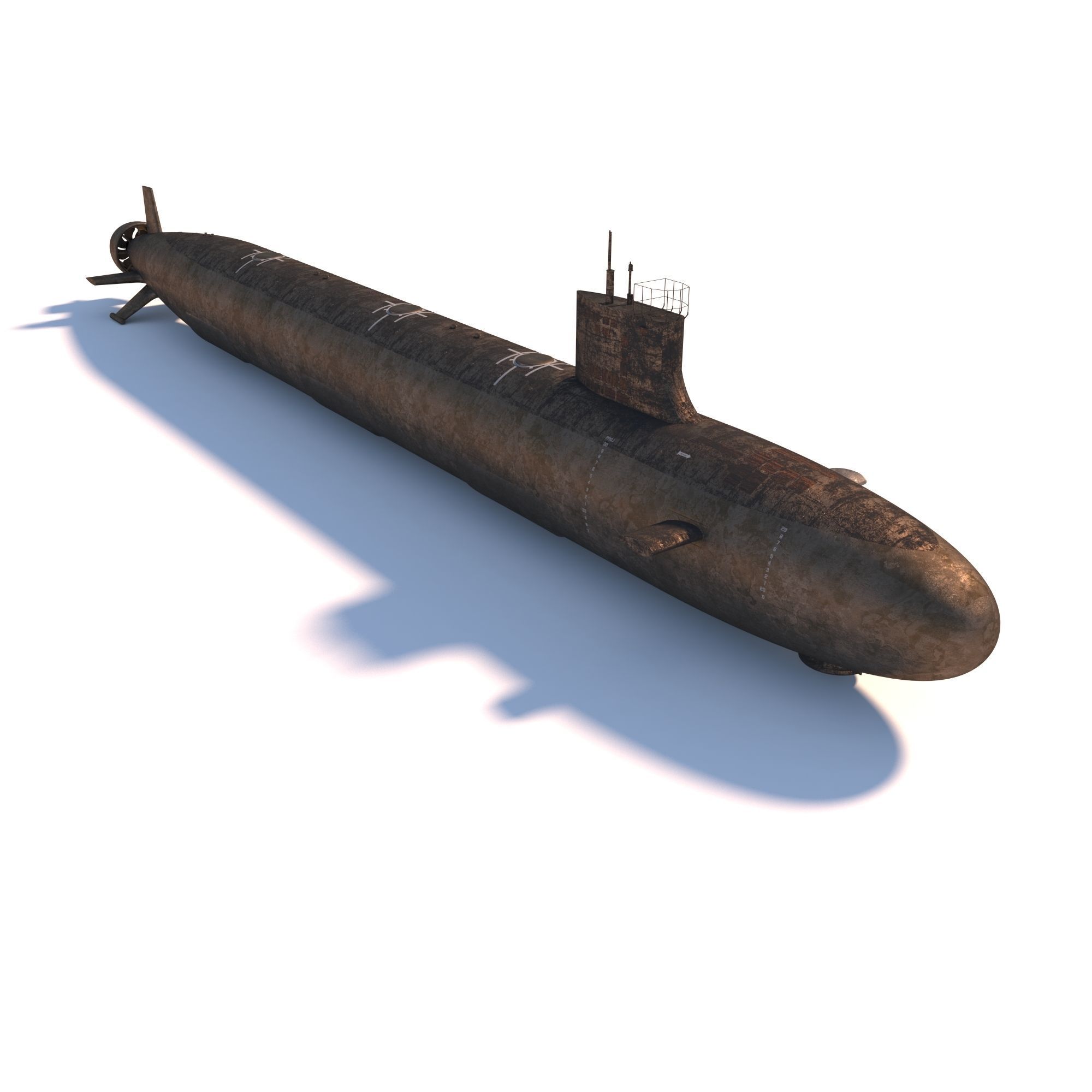 USS Texas submarine 3D model | CGTrader