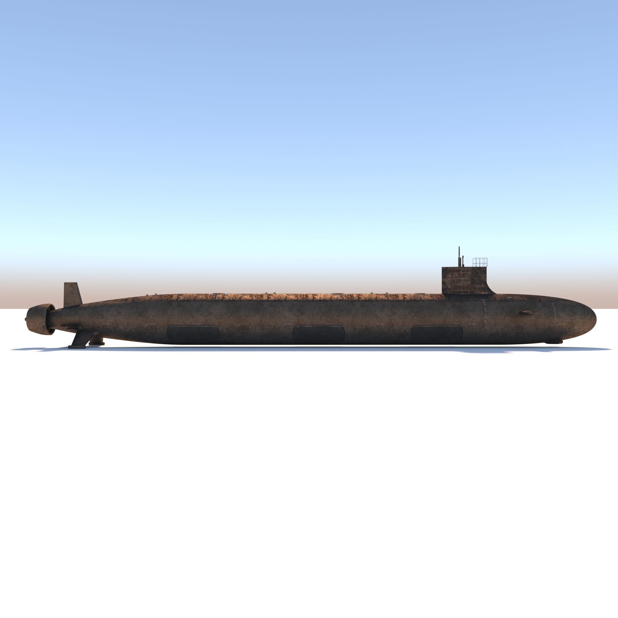 USS Texas submarine 3D model | CGTrader