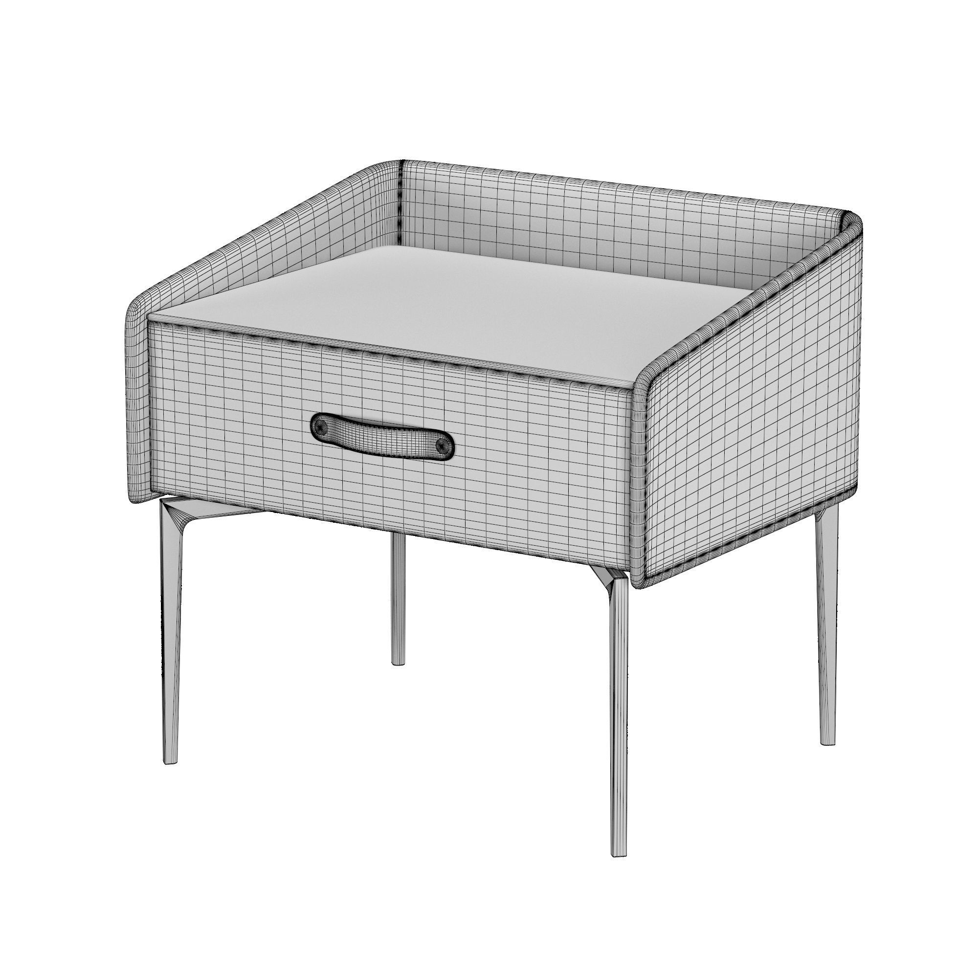 Modern Minimalist Bedside Table 3D model | CGTrader