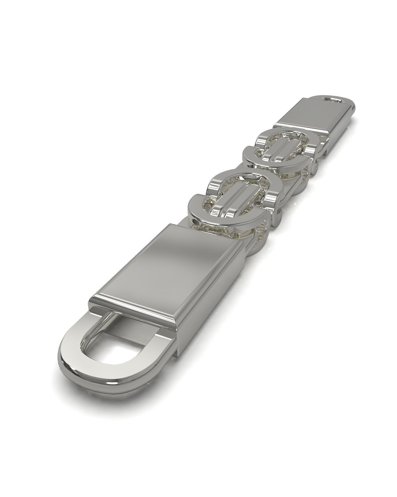 Necklace chain link v2 3D model 3D printable | CGTrader