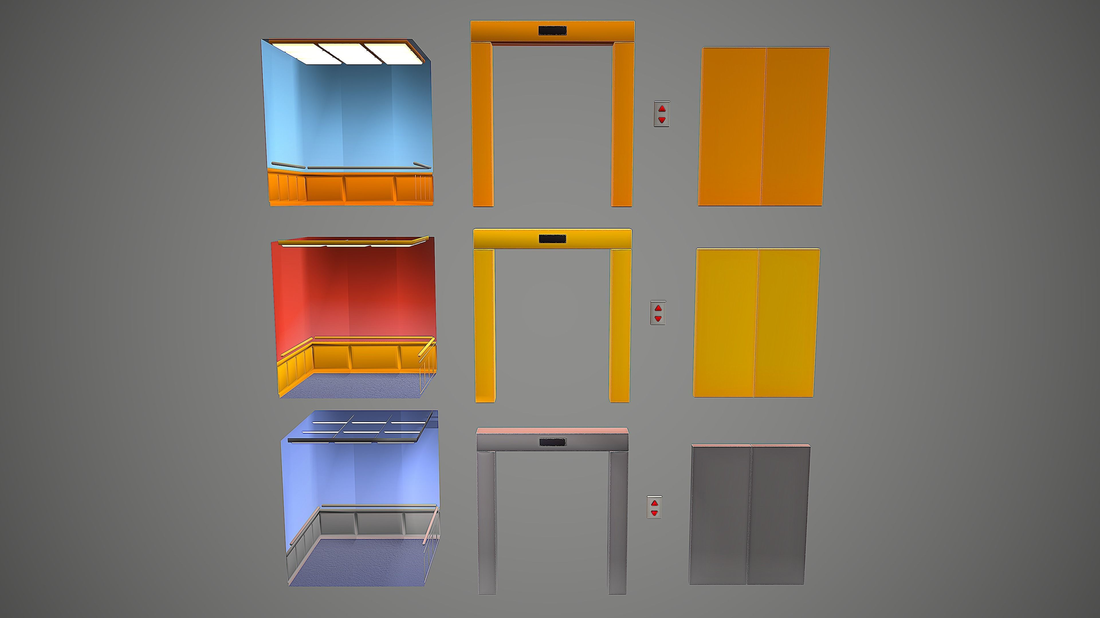 3D model ELEVATOR LIFT CARTOON STYLIZED VR / AR / low-poly | CGTrader