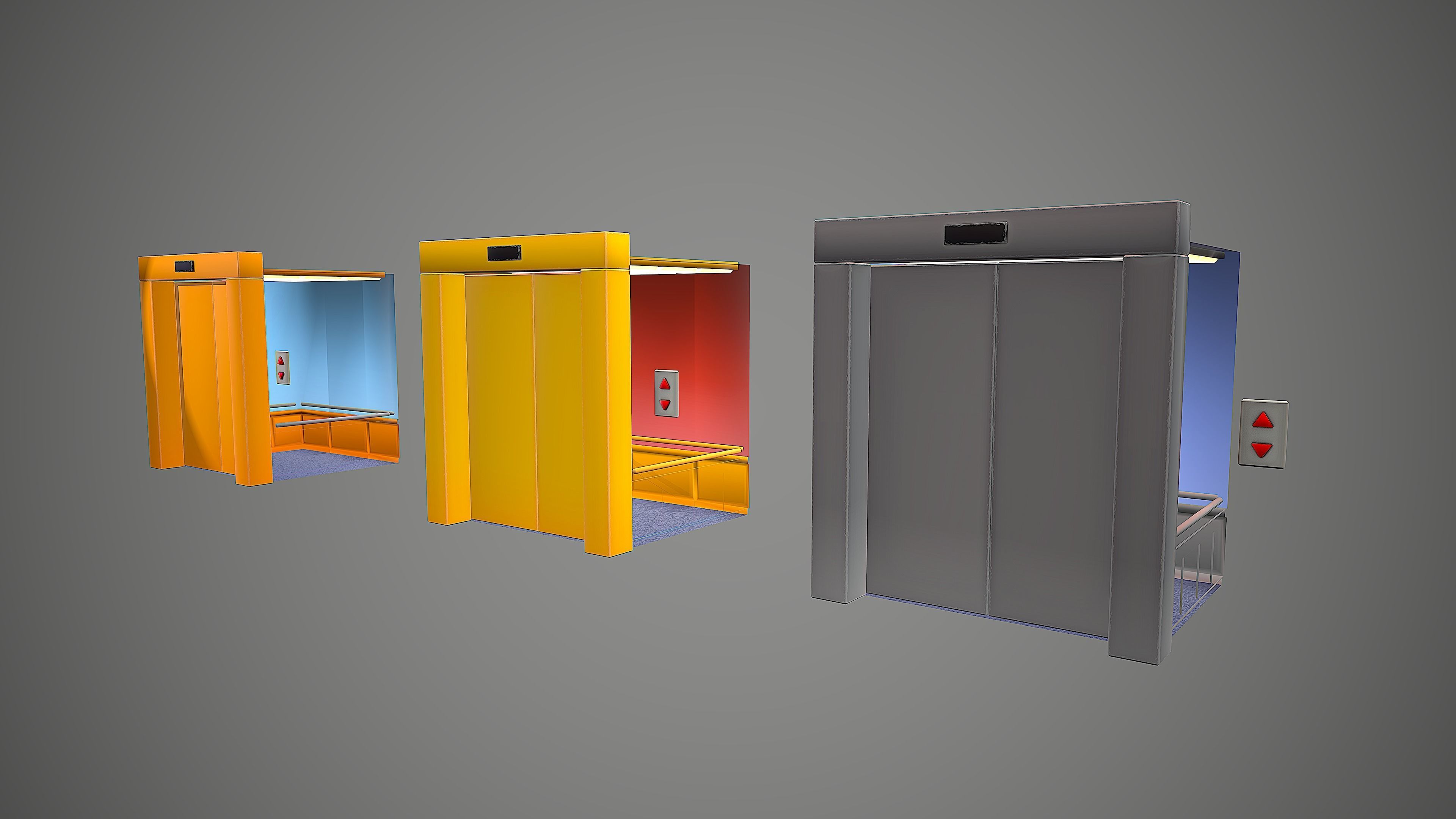 3D model ELEVATOR LIFT CARTOON STYLIZED VR / AR / low-poly | CGTrader