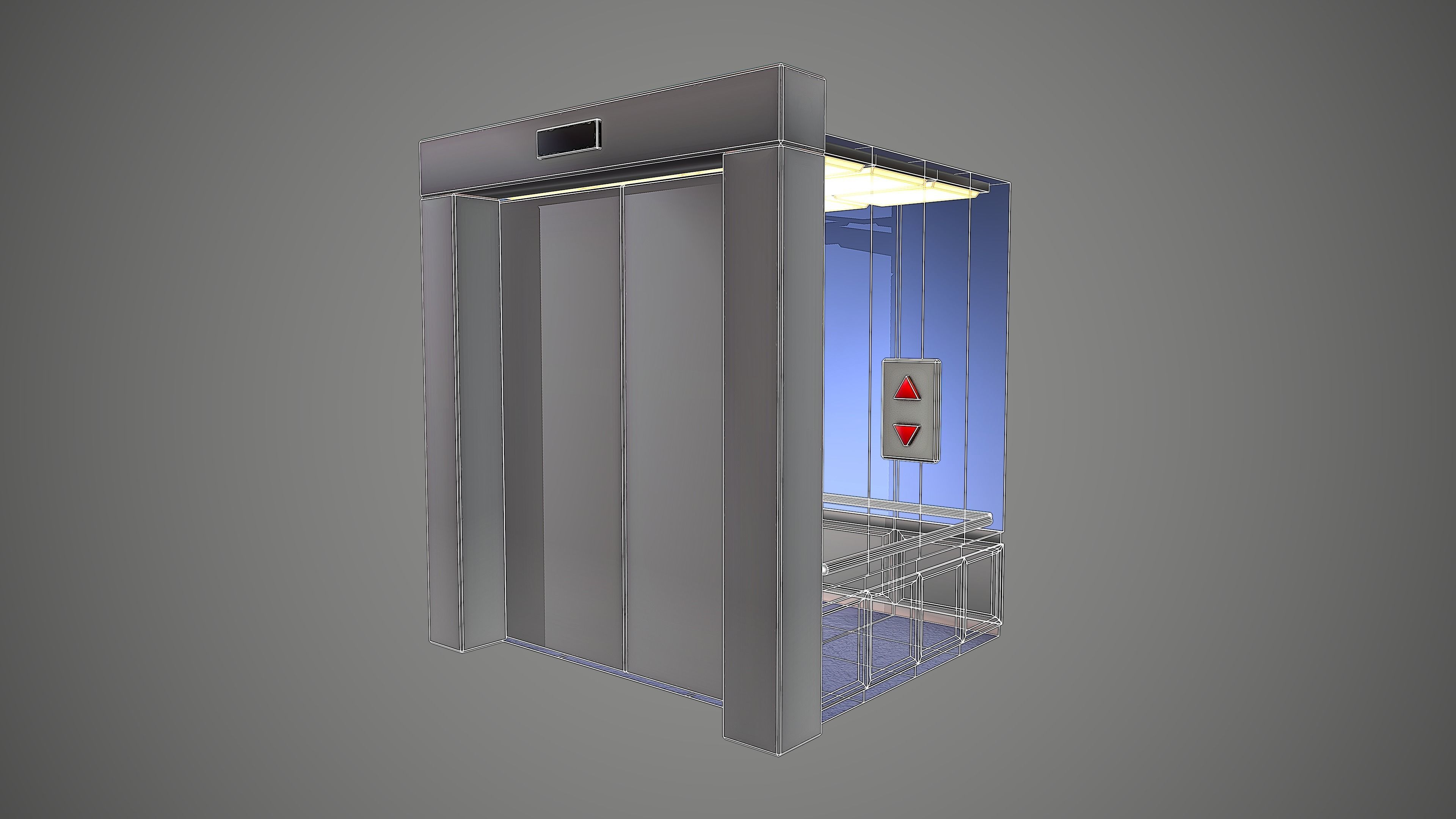 3D model ELEVATOR LIFT CARTOON STYLIZED VR / AR / low-poly | CGTrader