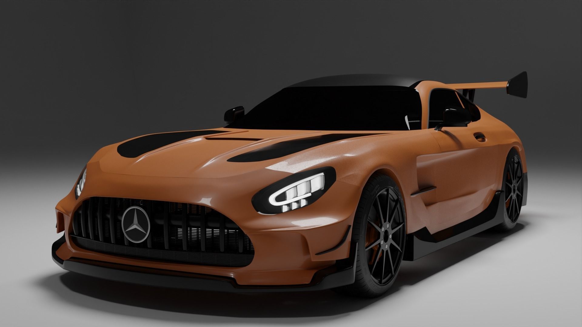 Mercedes Benz AMG GT Black Series 3D model rigged | CGTrader