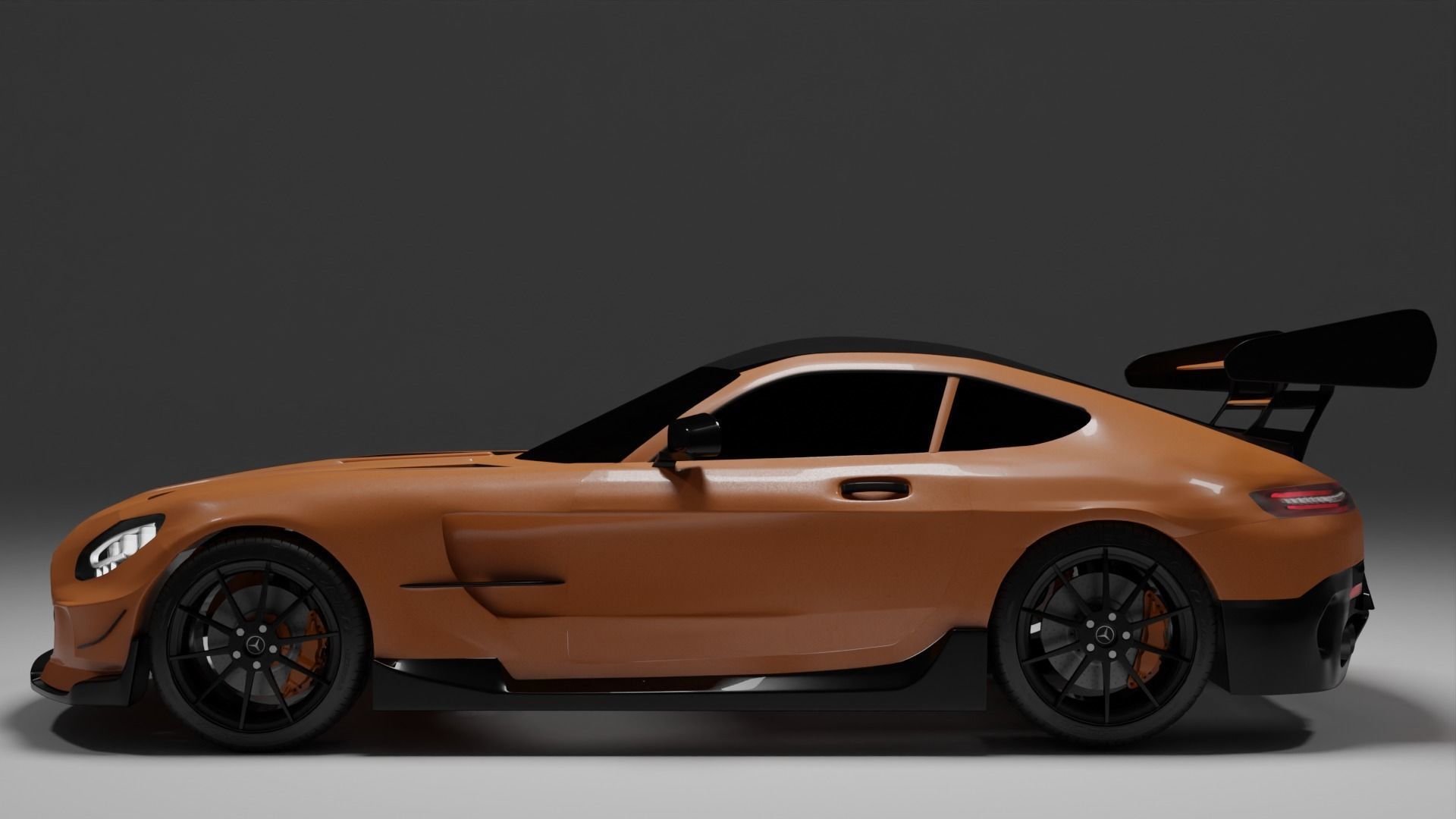Mercedes Benz AMG GT Black Series 3D model rigged | CGTrader