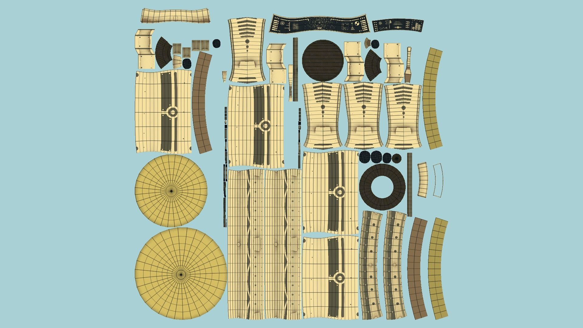 3D model Alien Spaceship UFO E07 Gold - Sci Fi Spacecraft Design VR ...