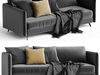 Sofia sofa 3 or 4 seater structural fabric 3D model | CGTrader
