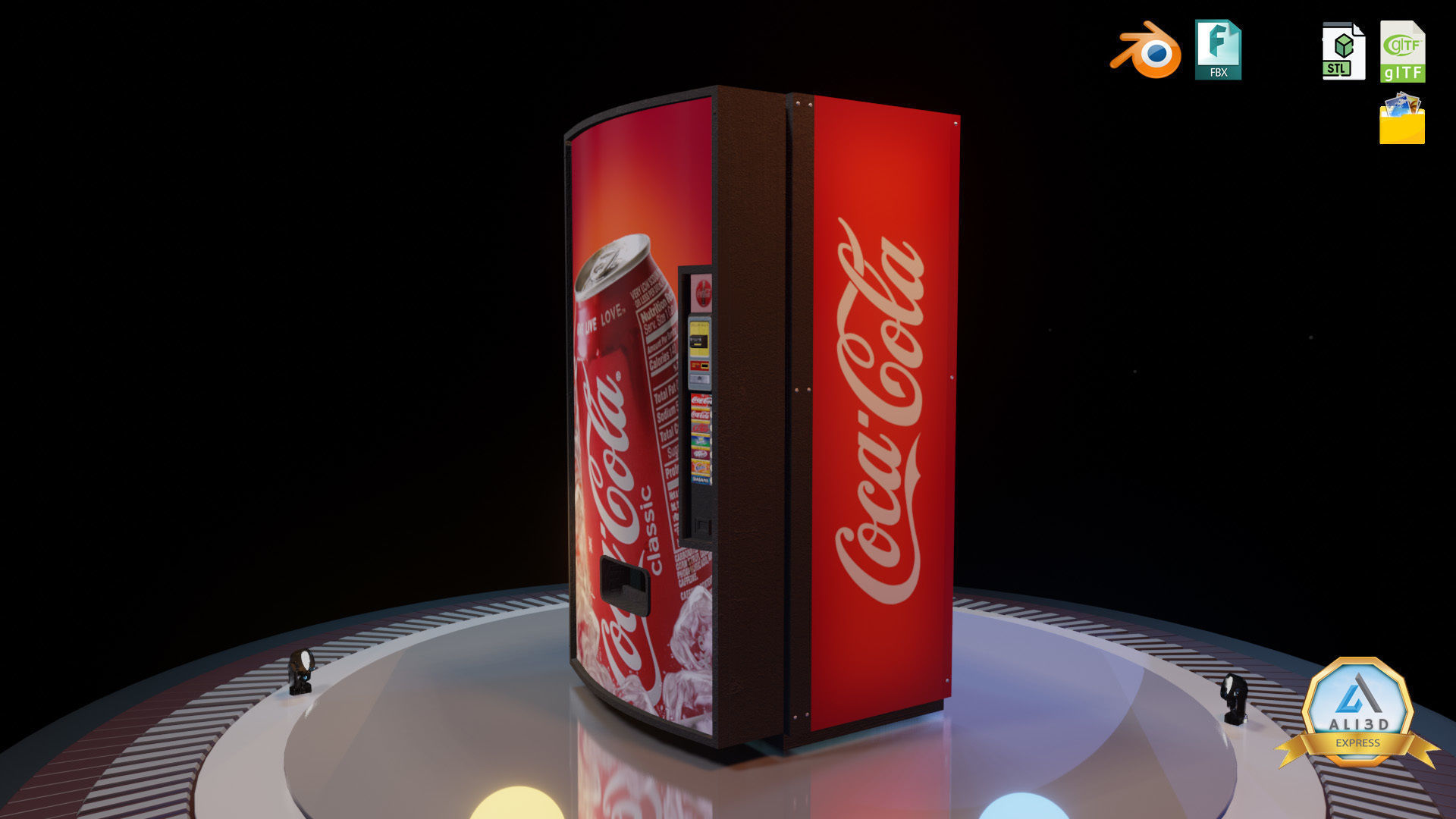 3D model Vending Machine Low Poly Game Ready VR / AR / low-poly | CGTrader