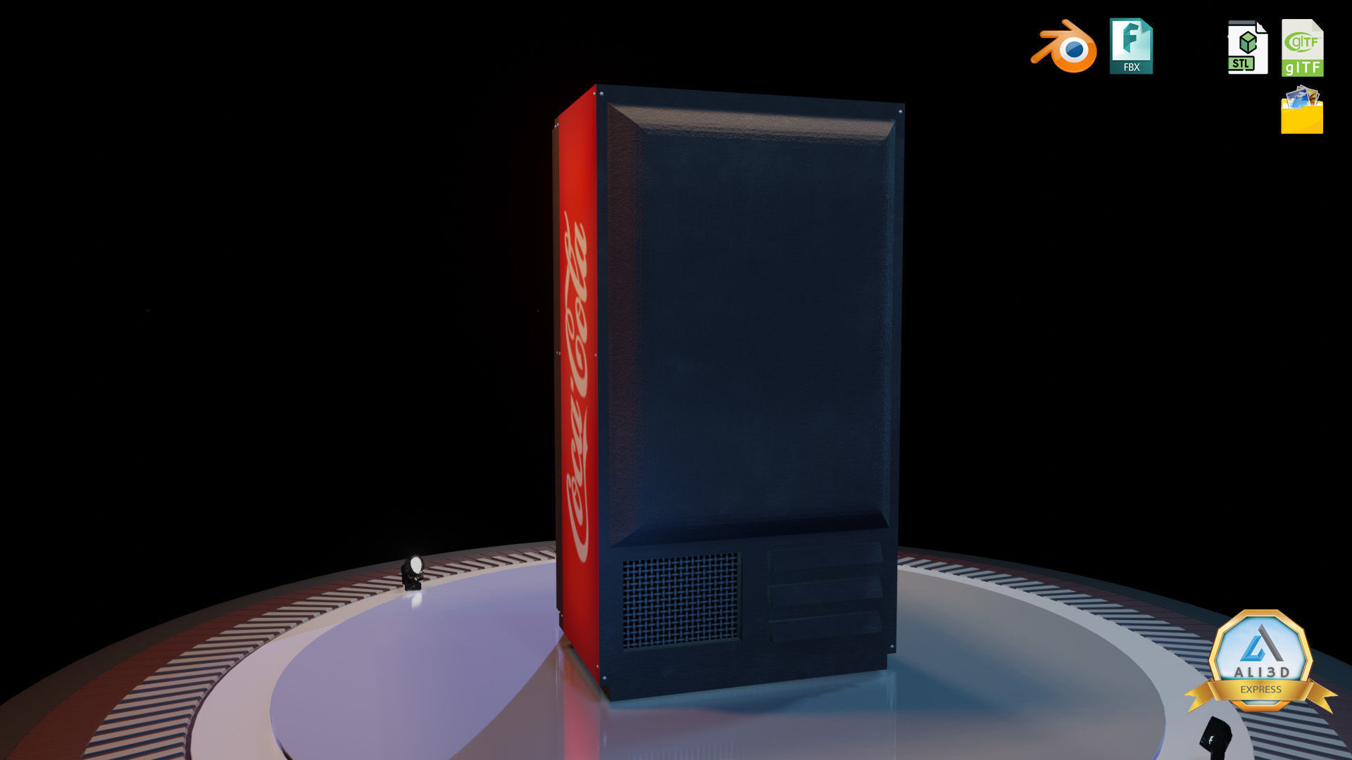 3d Model Vending Machine Low Poly Game Ready Vr Ar Low Poly Cgtrader 0507